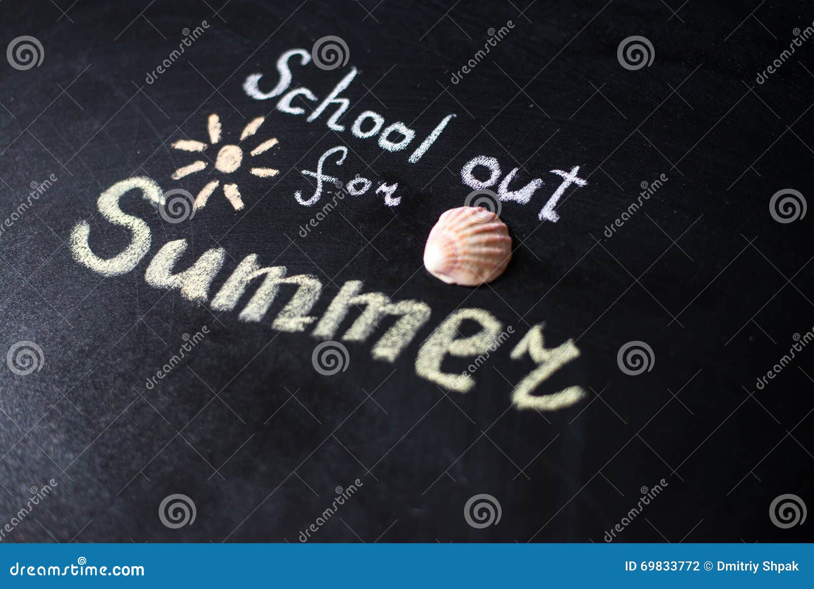 The Words School S Out Written on a Chalkboard Stock Photo - Image of ...