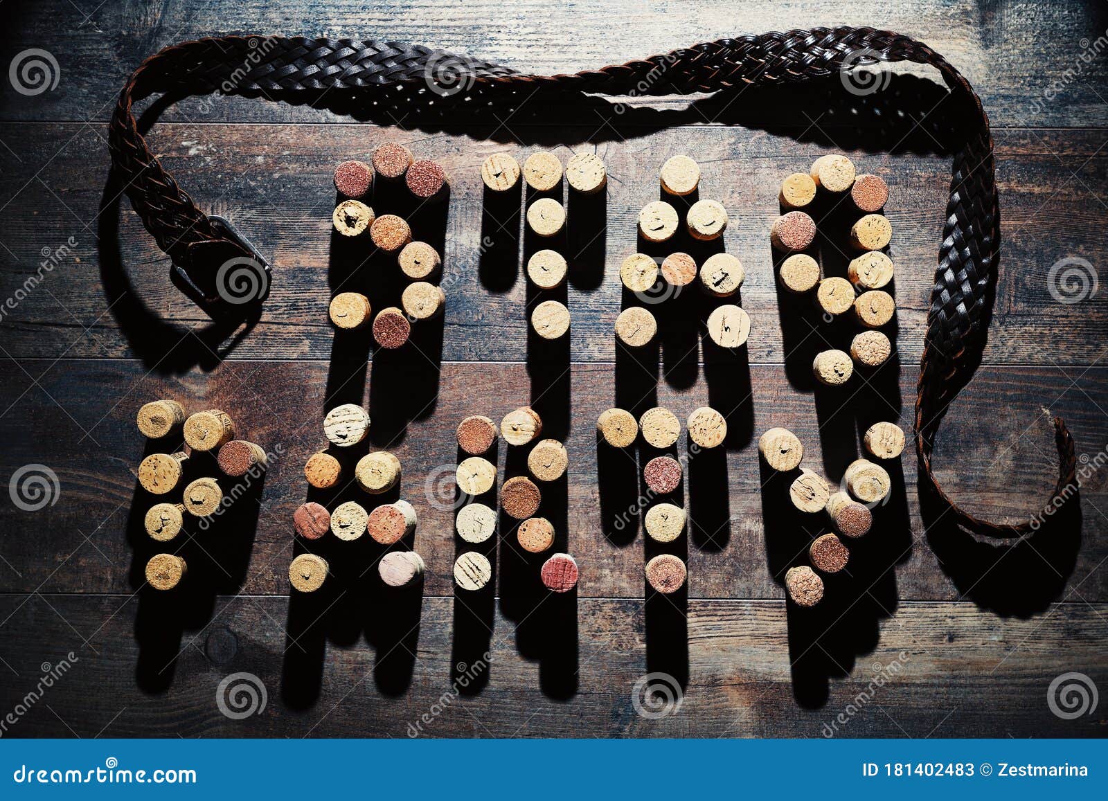 Words STAG PARTY Made from Corks Stock Image - Image of logo, filling ...