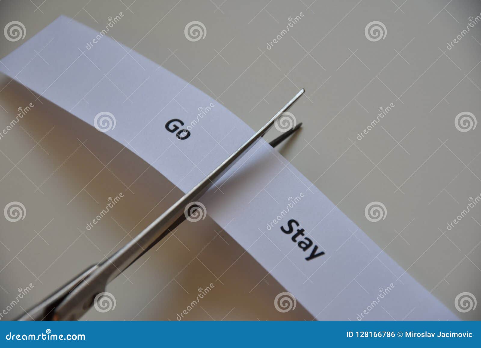 Words Stay and Go, Stay Versus Go Stock Photo - Image of direction ...