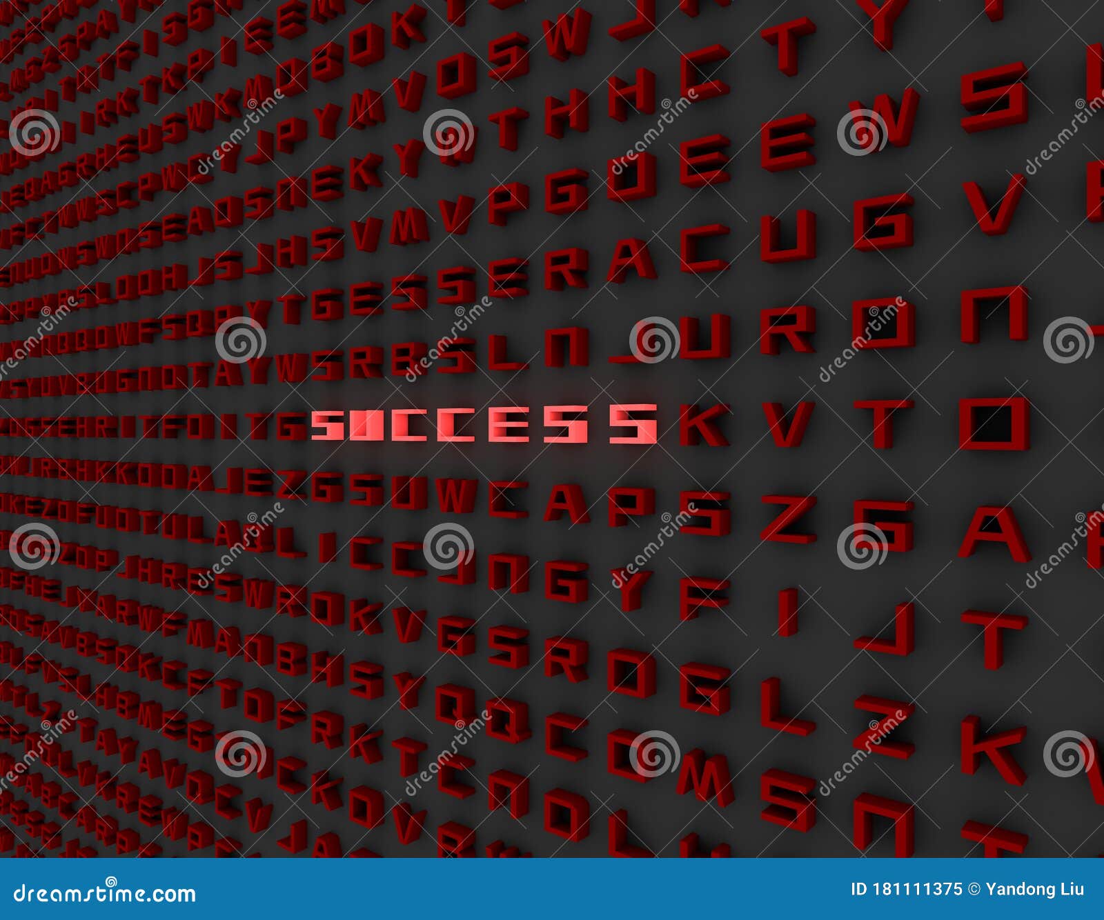 The Words of Success and Victory Stand Out. Different Words, Different ...