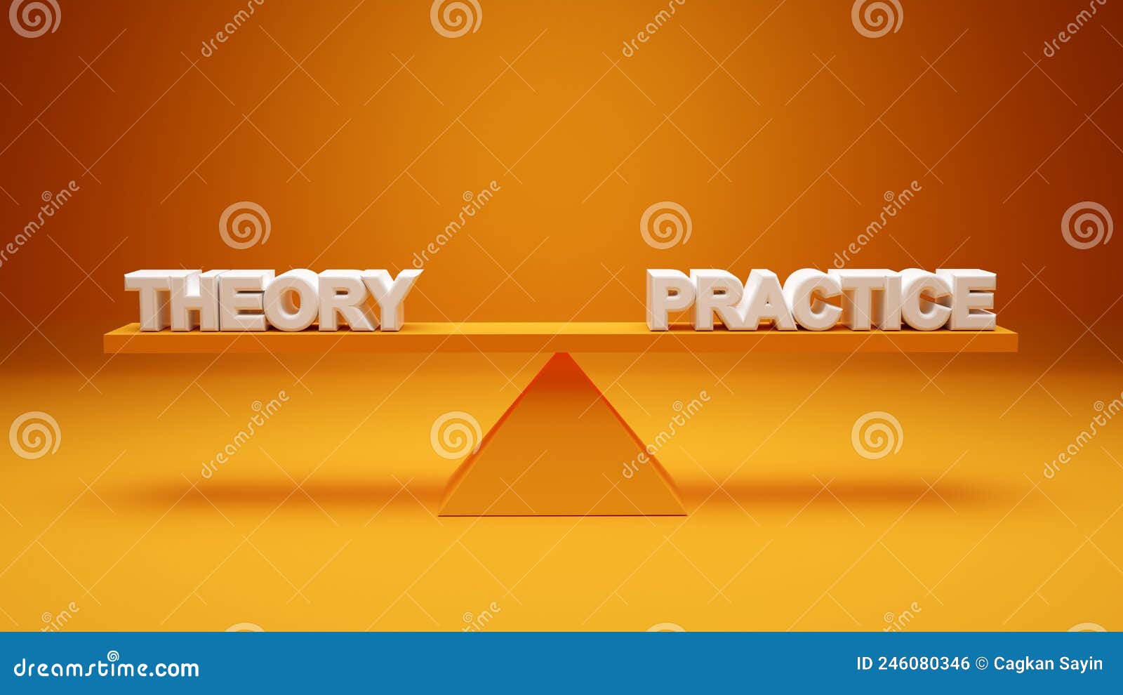 The Words Theory and Practice are Balanced on a Seesaw. Theory and ...