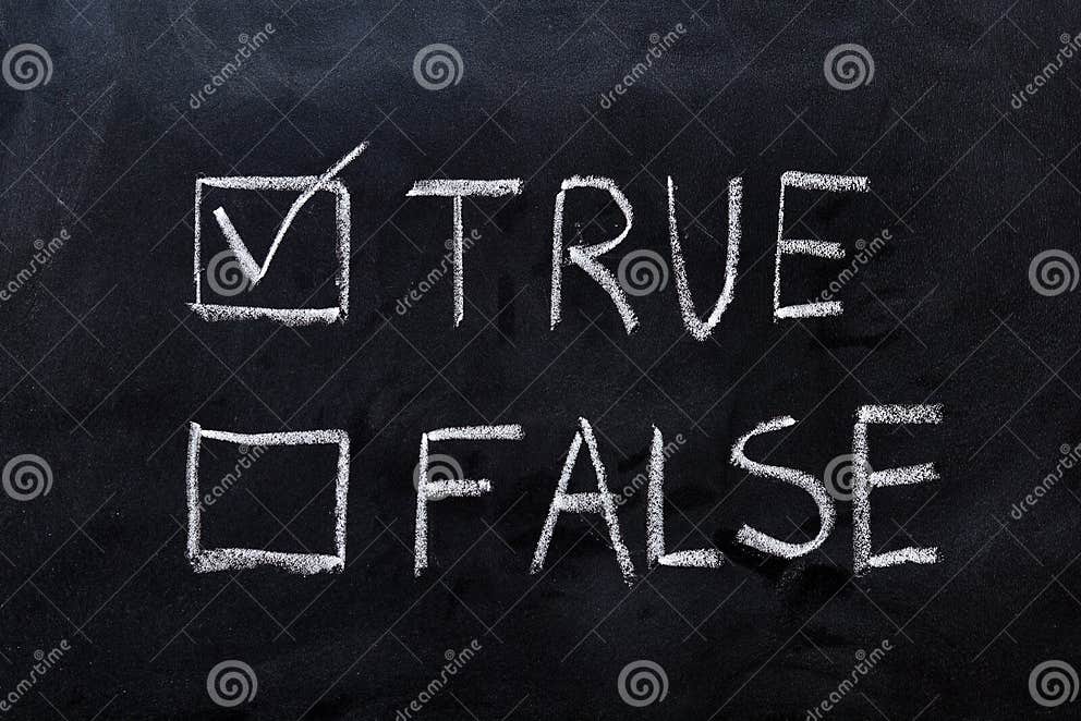 Words true or false stock photo. Image of caligrafia - 196434780