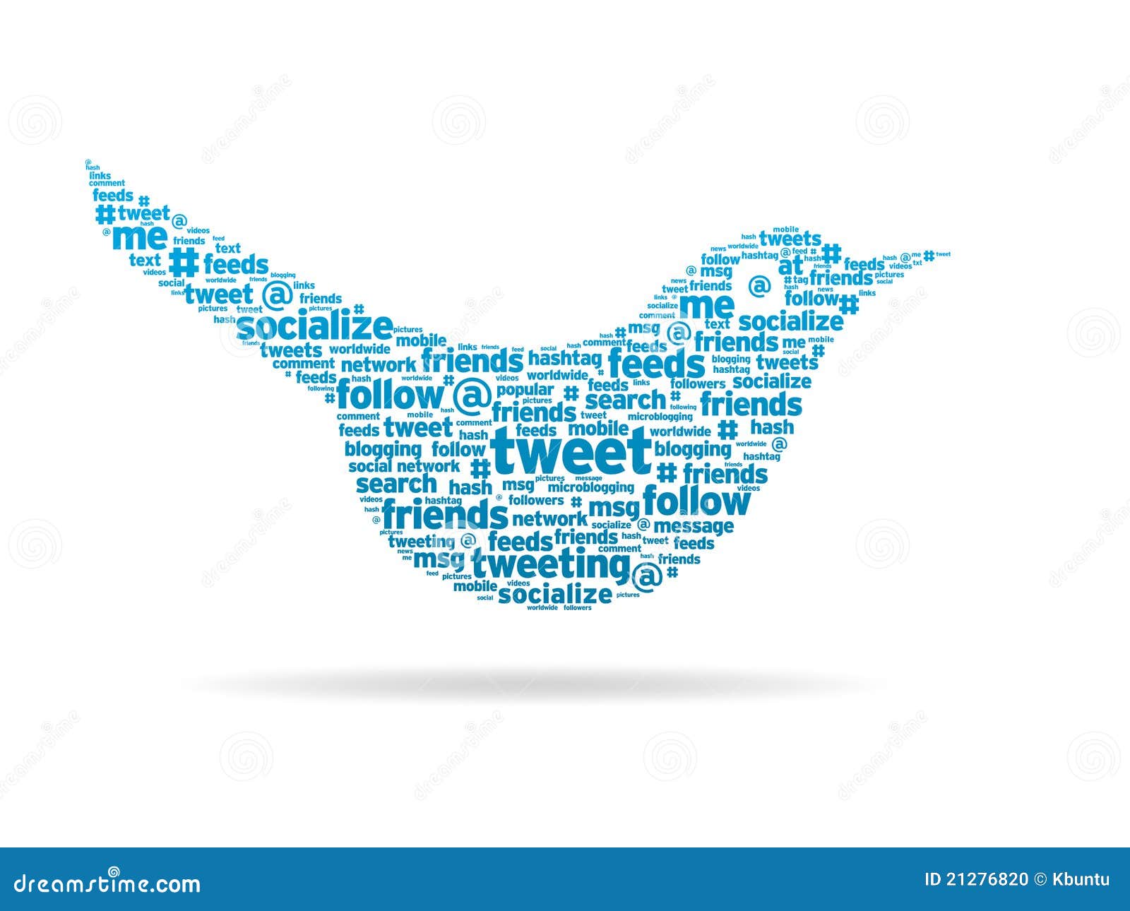 Words - Tweet stock illustration. Illustration of socialize - 21276820