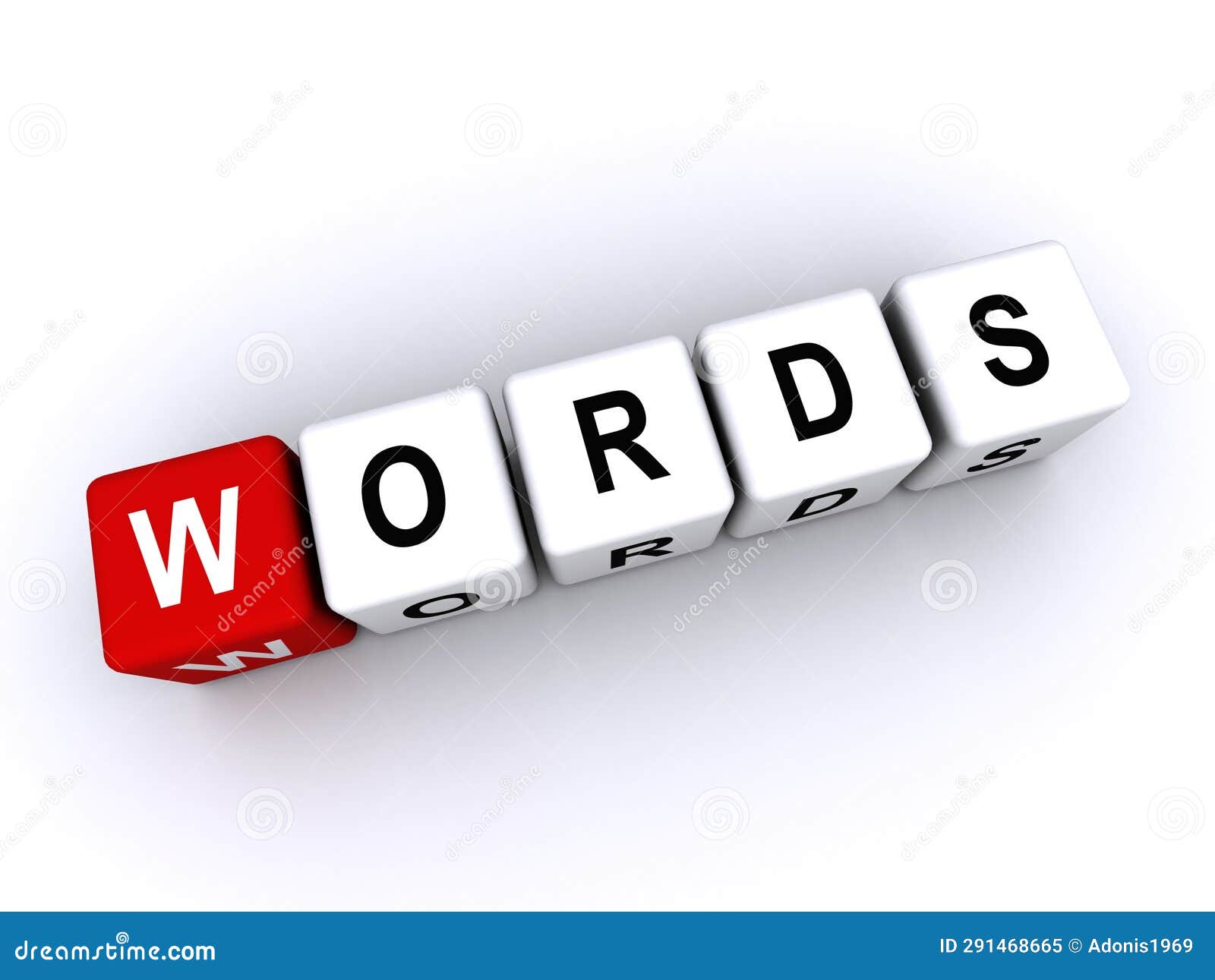 Words word block on white stock illustration. Illustration of white ...