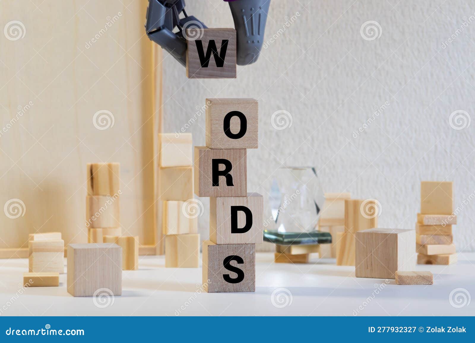 Words Word on Wooden Cubes. Words Concept Stock Image - Image of ...