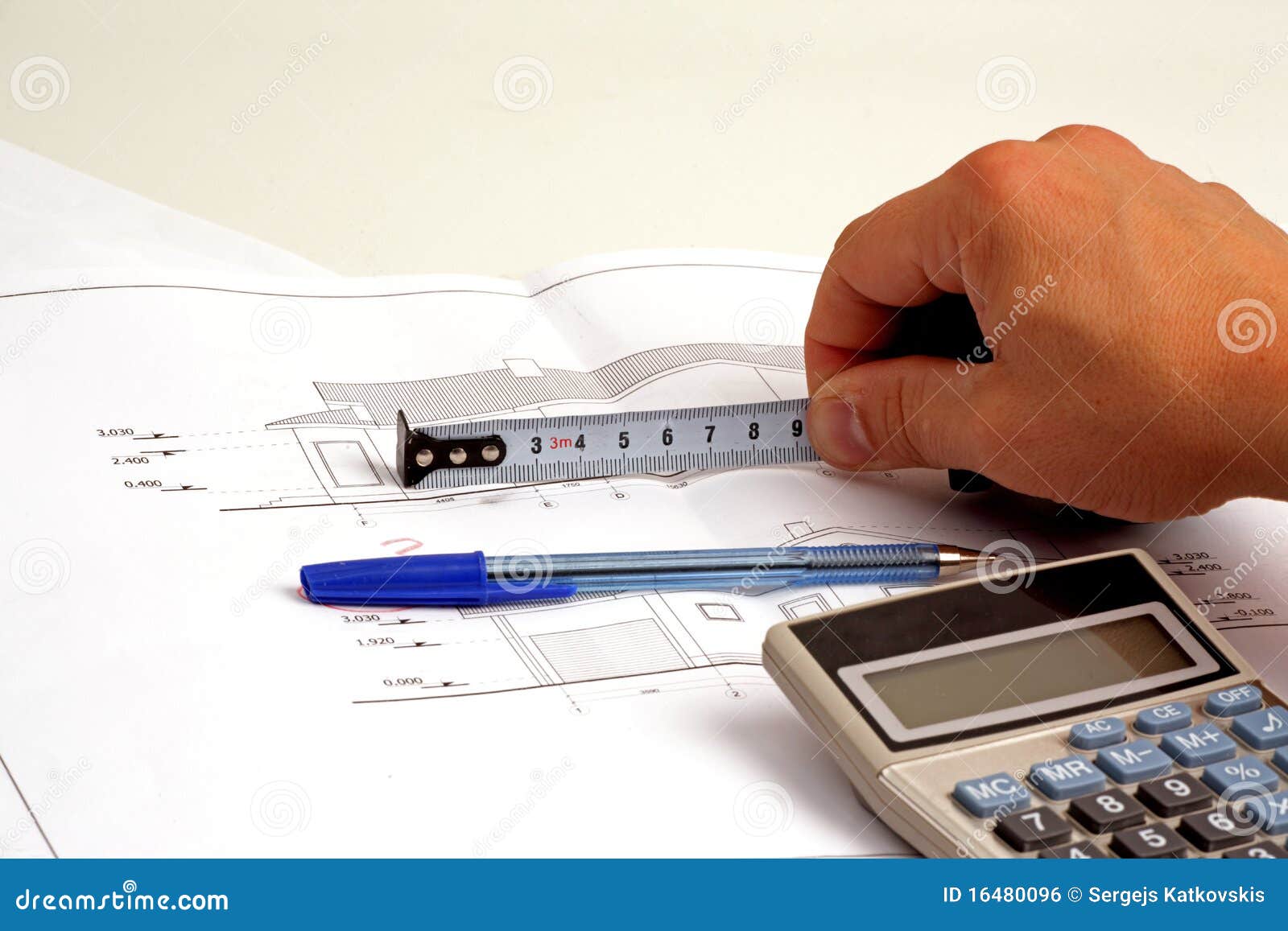 Work stock photo. Image of construction, drafting, house - 16480096