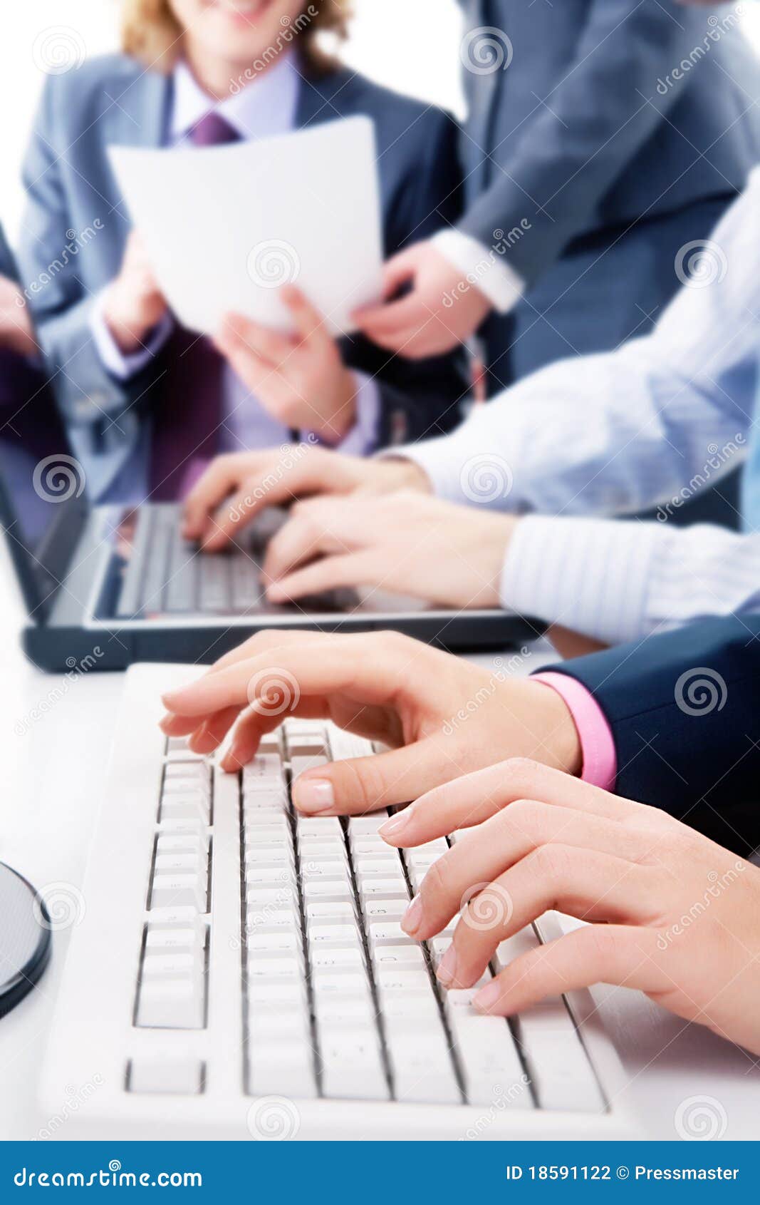 At work stock photo. Image of feminine, clerk, personal - 18591122