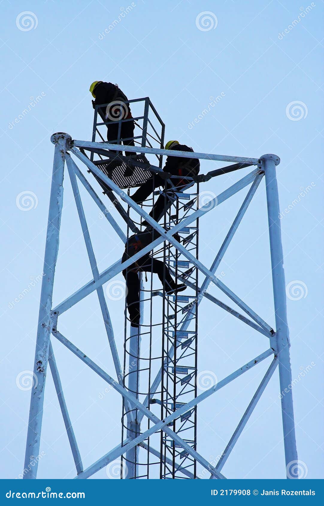 Cell Tower Climber Royalty-Free Stock Photo | CartoonDealer.com #22281633