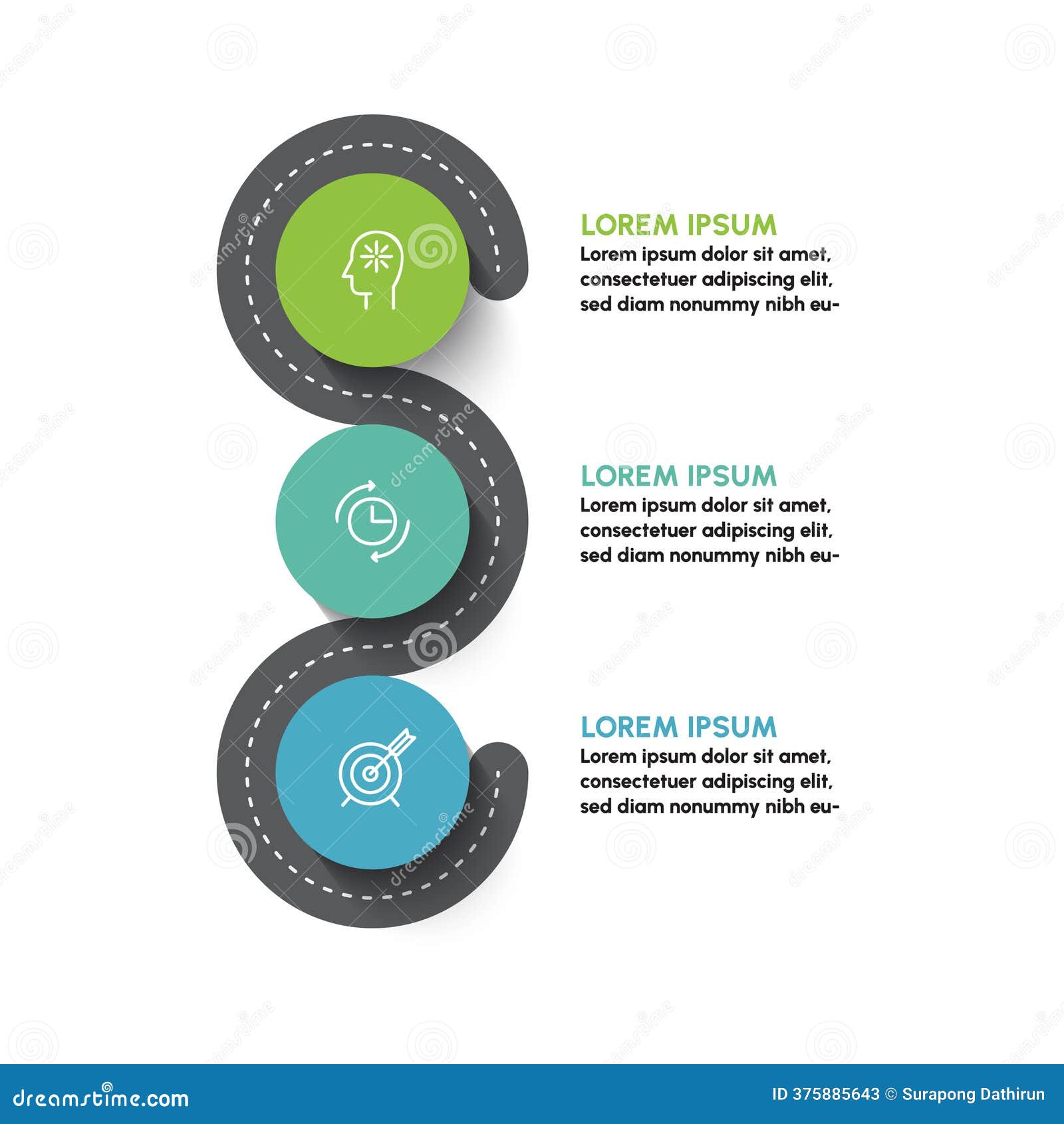 Business Road Map Timeline Infographic Template. Milestone Element ...