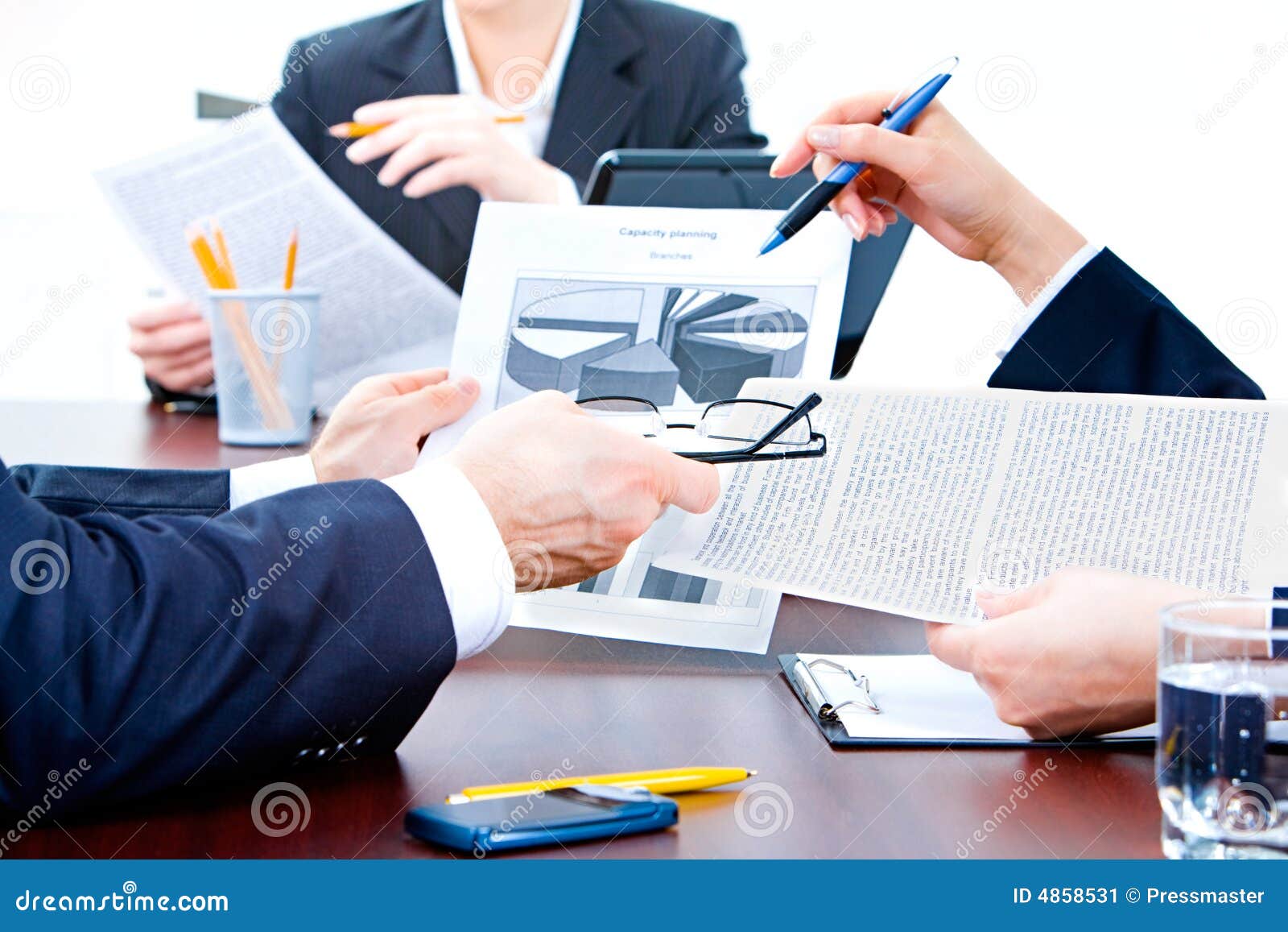 At work stock image. Image of paper, place, businessteam - 4858531