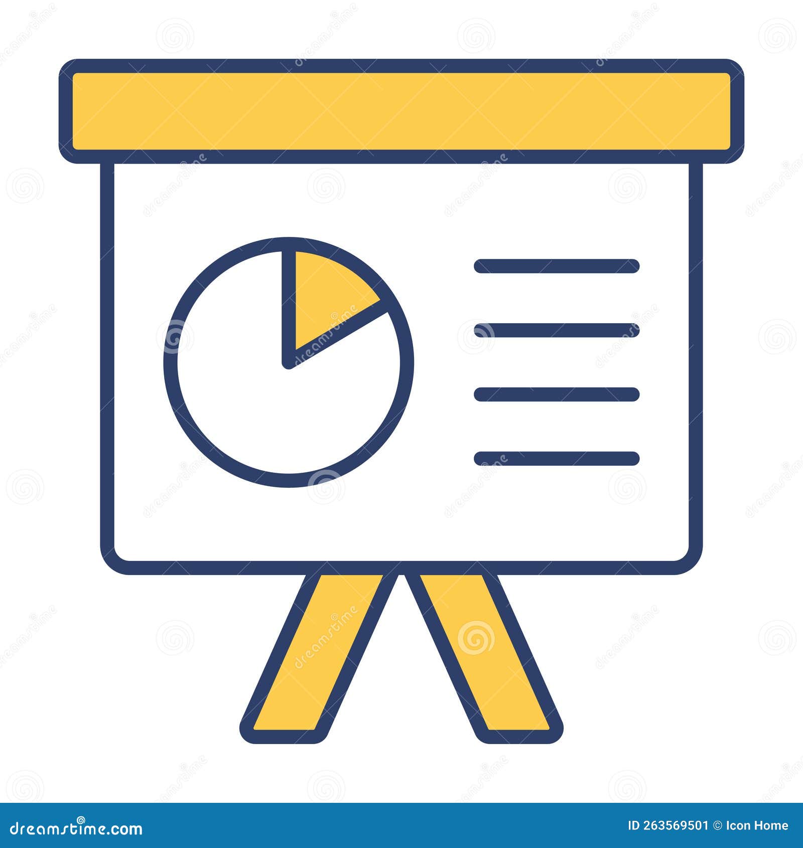 Work Analysis Icon Modern Illustration Stock Vector - Illustration of ...