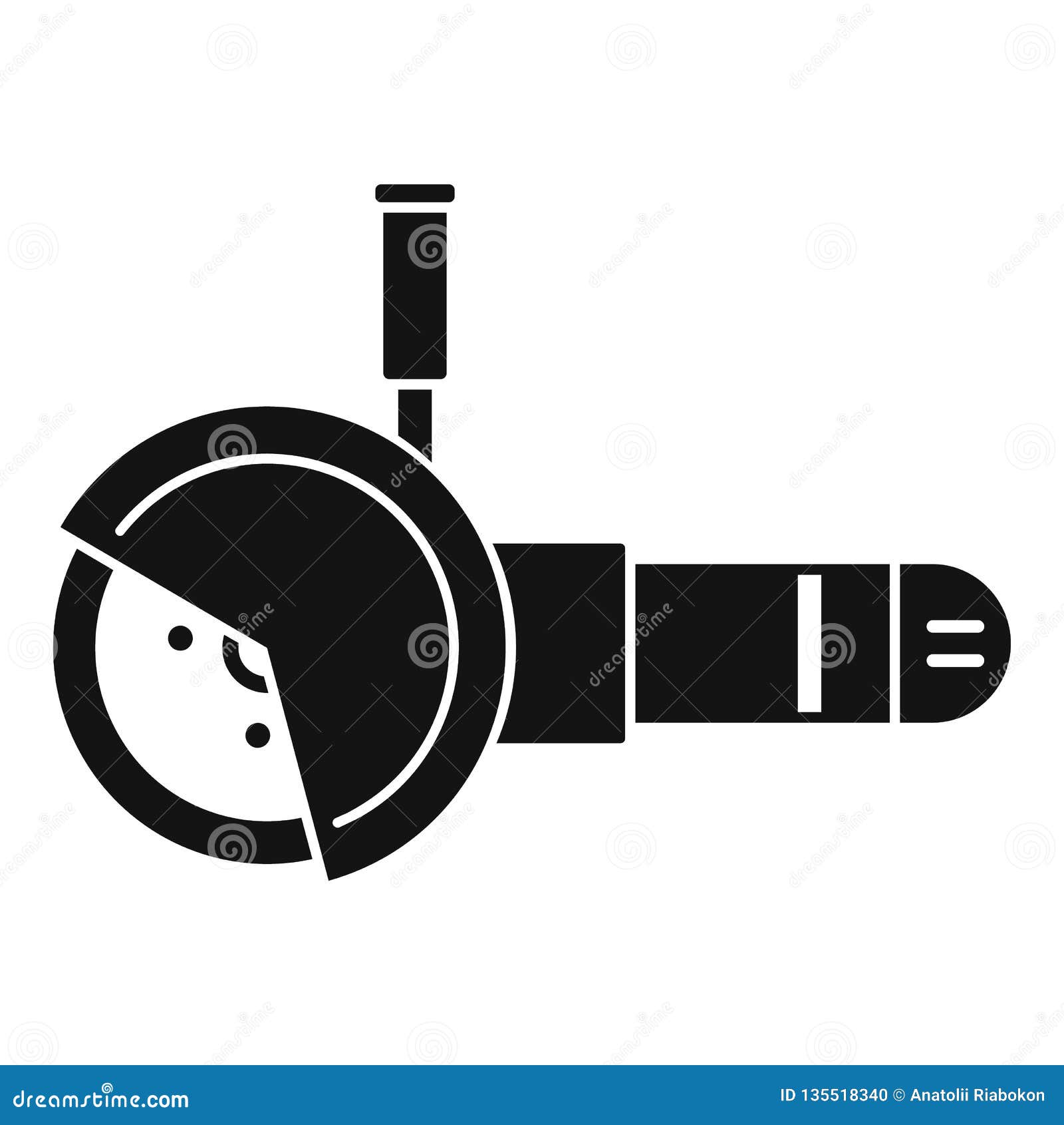 Work Angle Grinder Icon, Simple Style Stock Vector - Illustration of ...