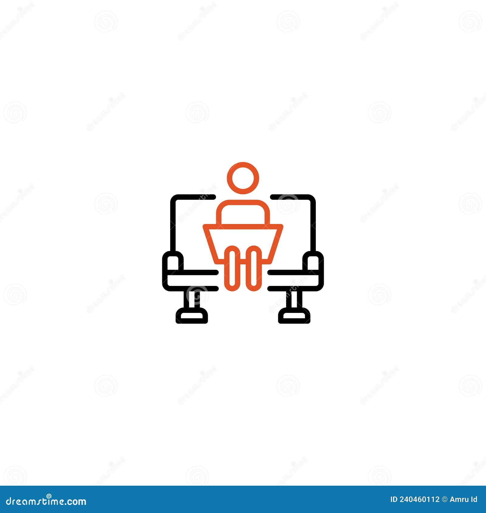 Work Anyplace Anywhere Outline Icon, Logo, and Illustration Stock ...