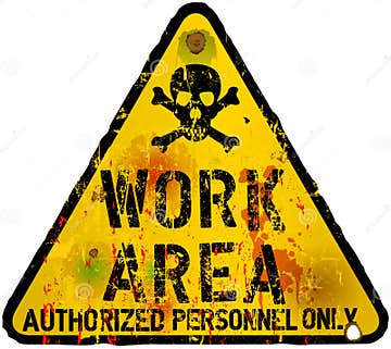 Work area sign stock vector. Illustration of frame, space - 39667792