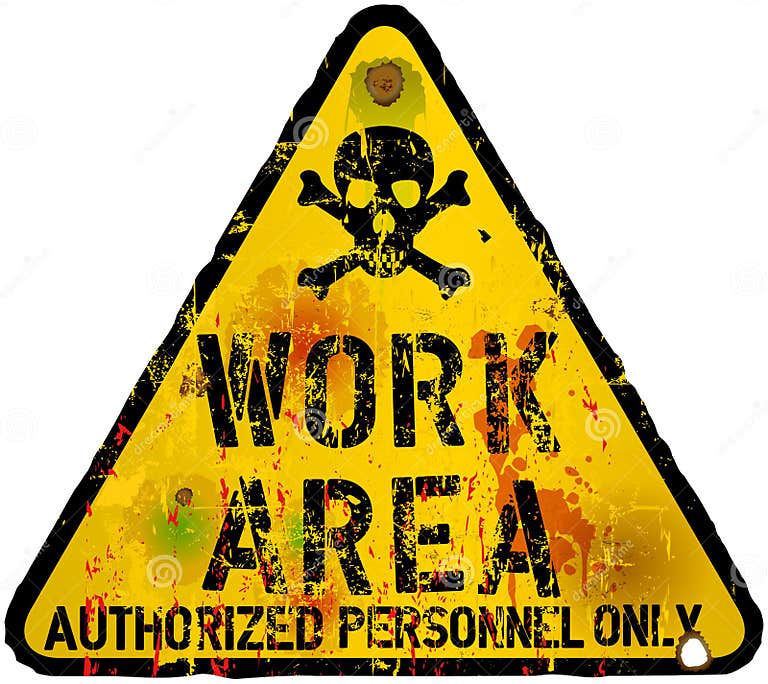 Work area sign stock vector. Illustration of frame, space - 39667792