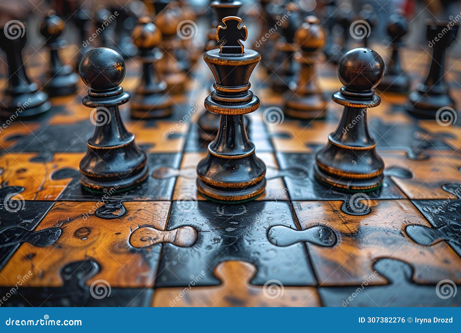 Work As a Team. Chess Concept Represents Success and Team Work Stock ...