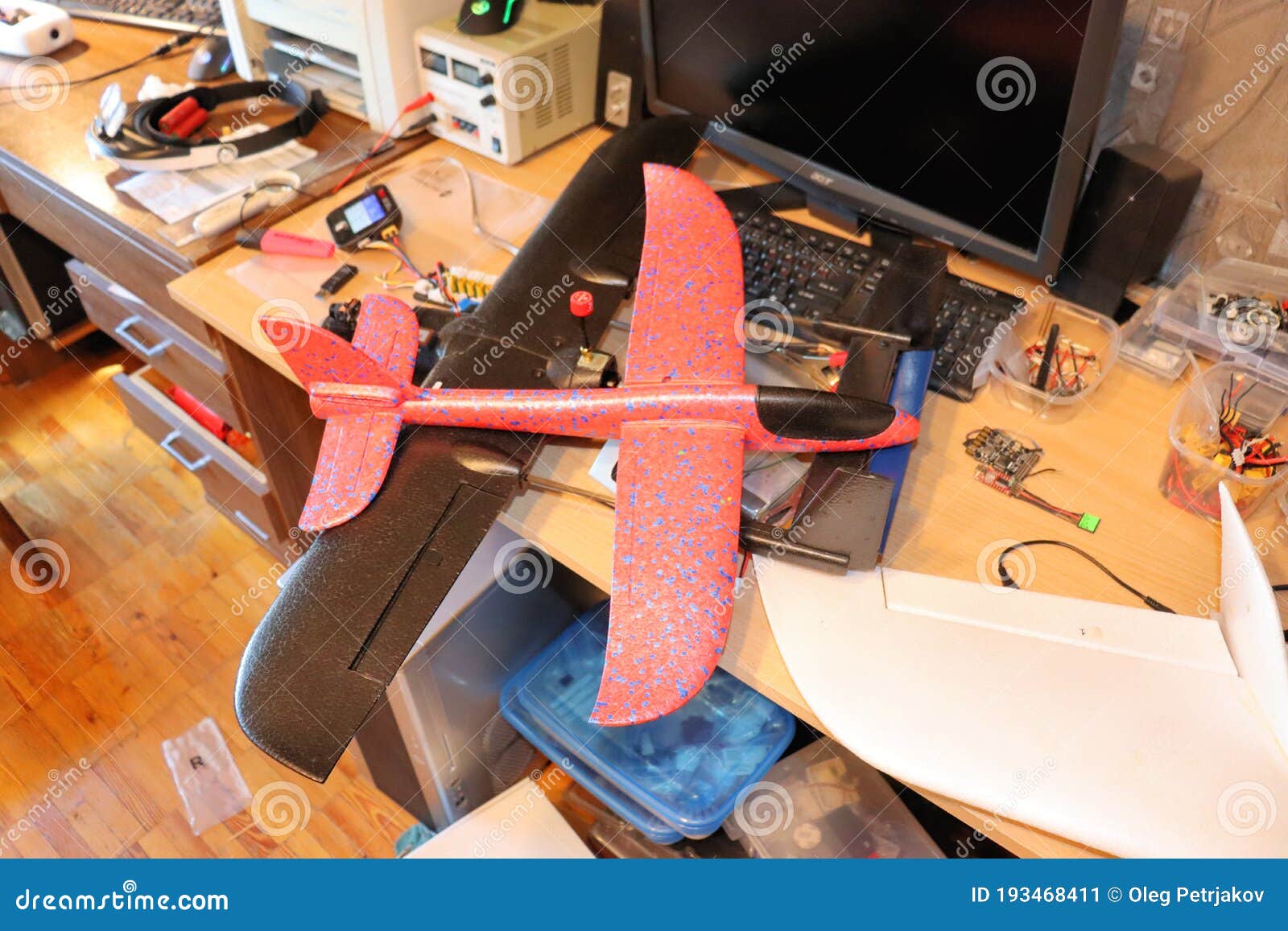 The Work of an Aviator in a Workshop, Aircraft Models of Various Types ...