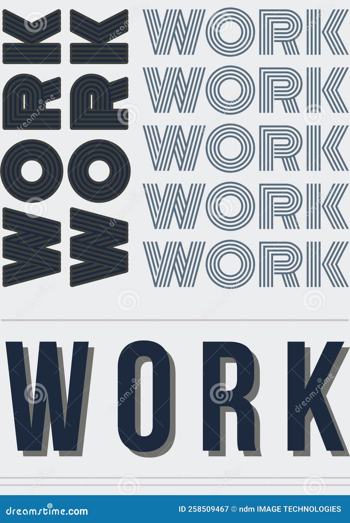 Work banner pattern stock illustration. Illustration of pattern - 258509467