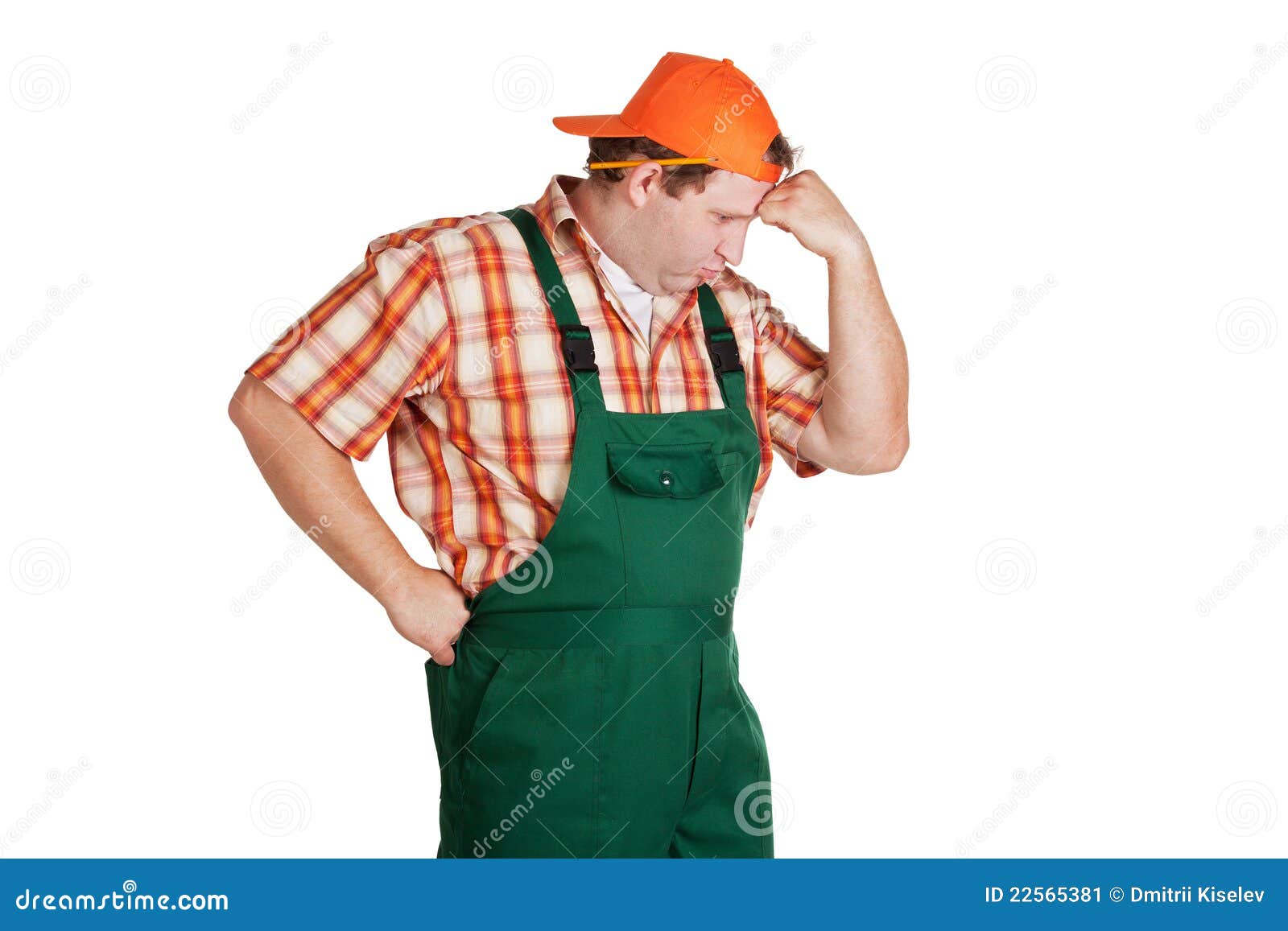 Work in a Baseball Cap Backwards Stock Image - Image of engineer ...