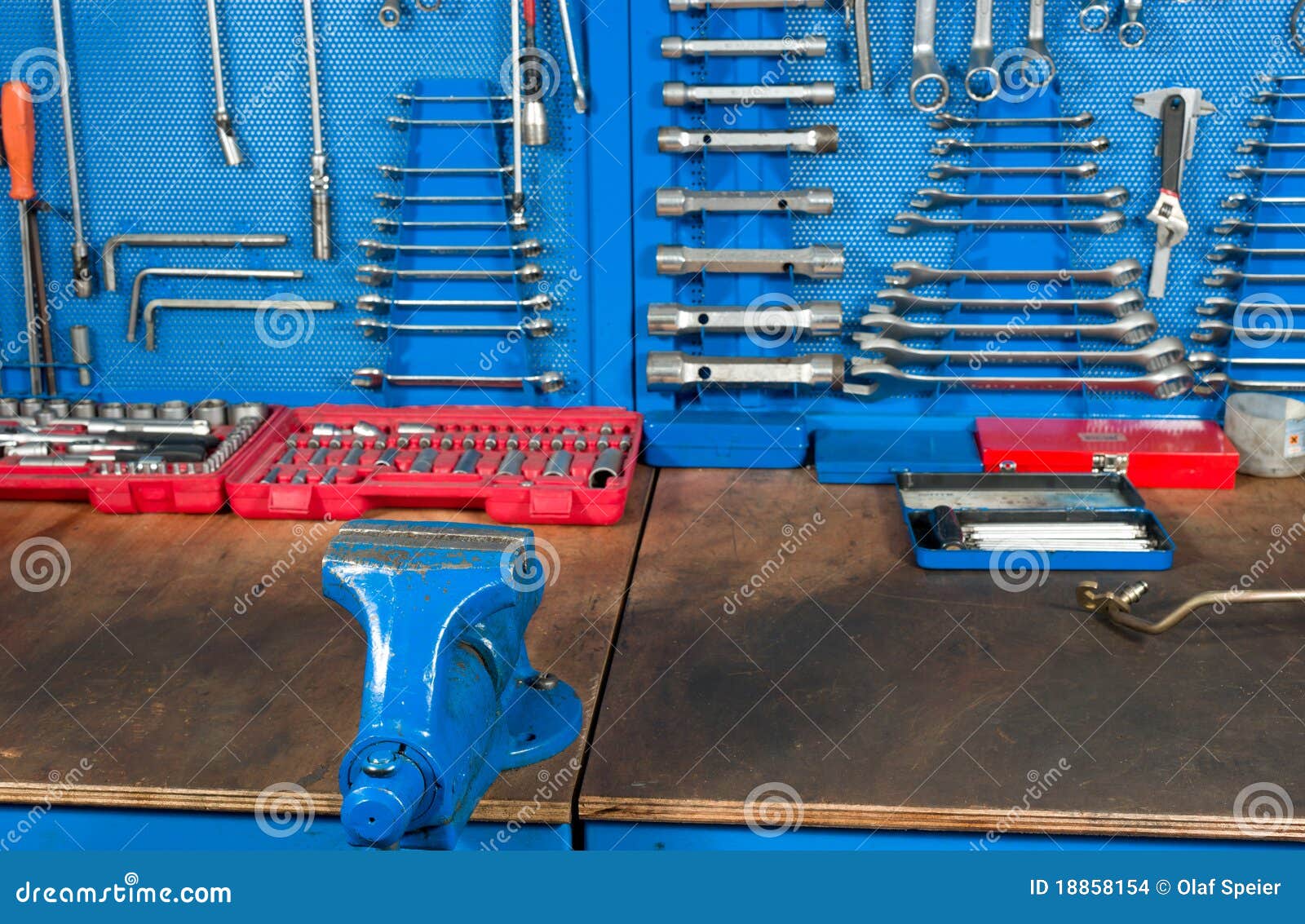Work-bench stock photo. Image of working, organized, spanner - 18858154