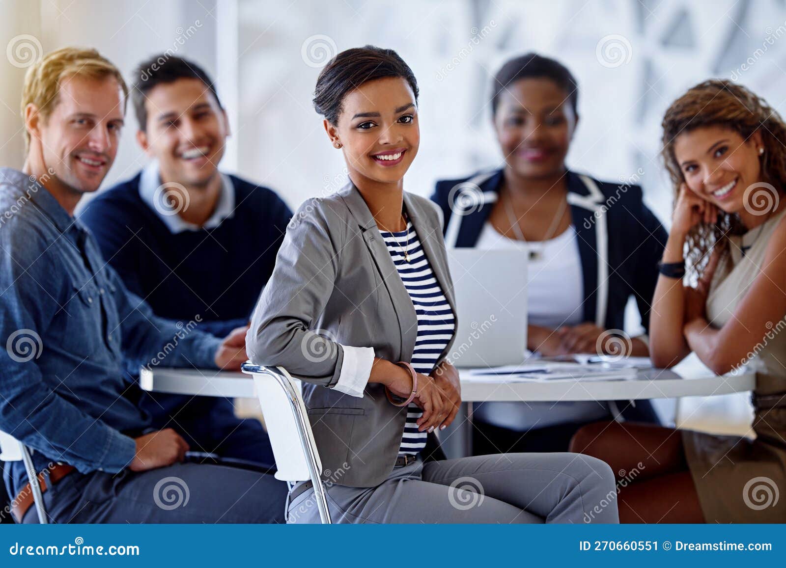 They Work Best As a Team. Portrait of a Group of Smiling Colleagues ...