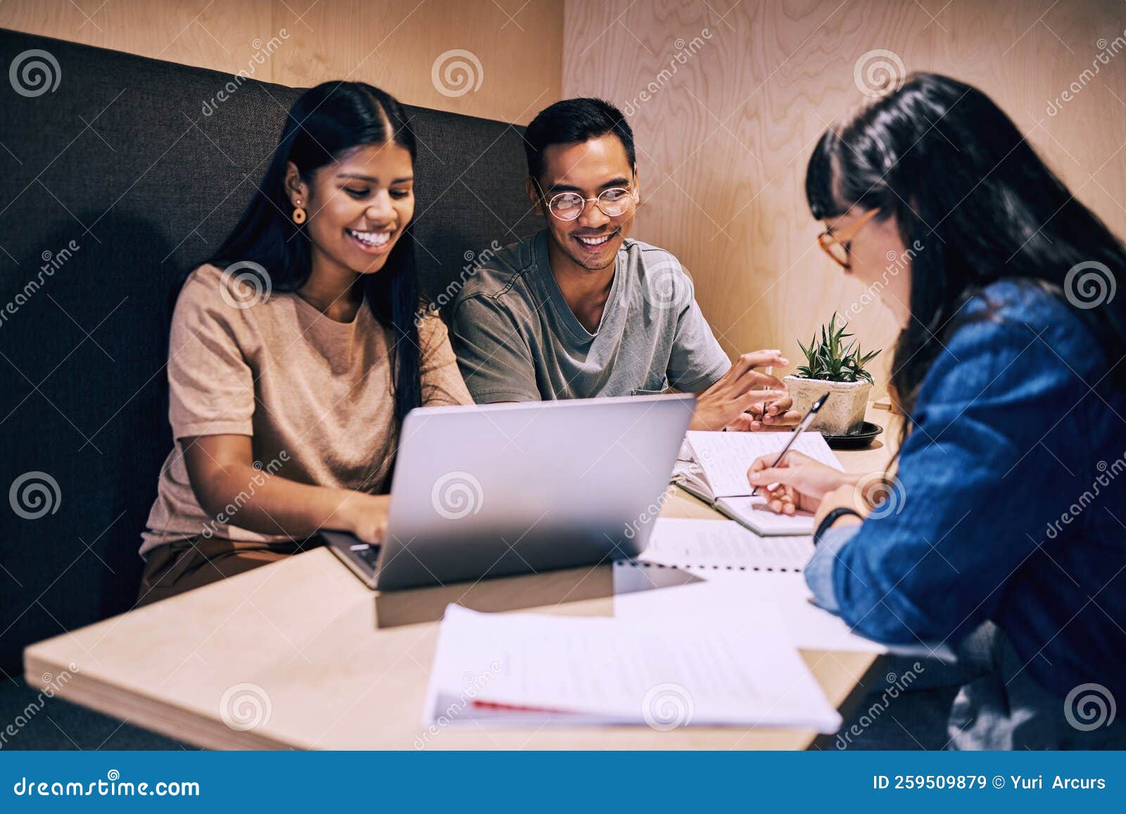 We Work Best when we Work Together. Three Creatives Working Together ...