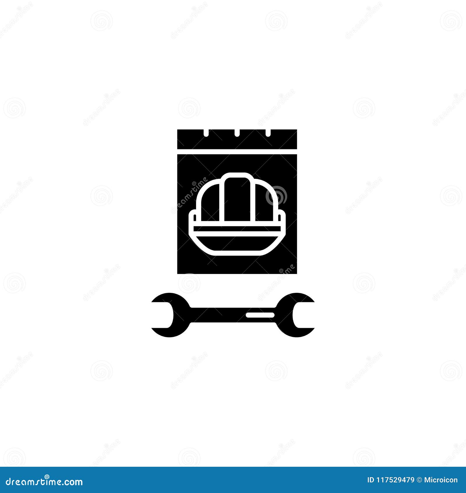 Work Black Icon Concept. Work Flat Vector Symbol, Sign, Illustration ...