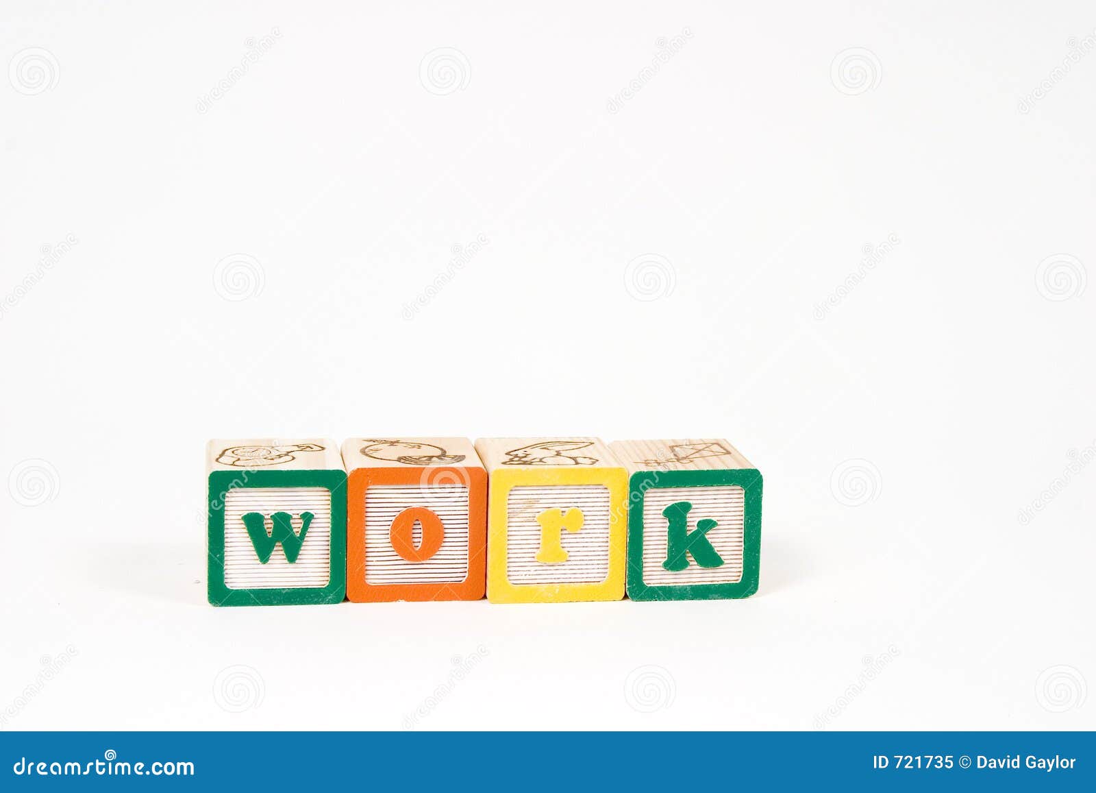 Work in blocks stock image. Image of child, block, sign - 721735