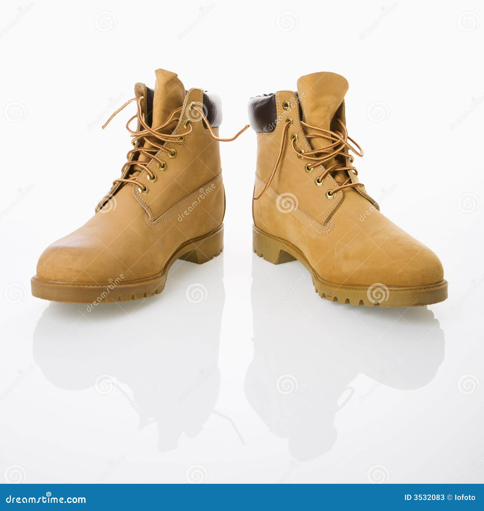 Work boots. stock image. Image of studio, fashion, shot - 3532083