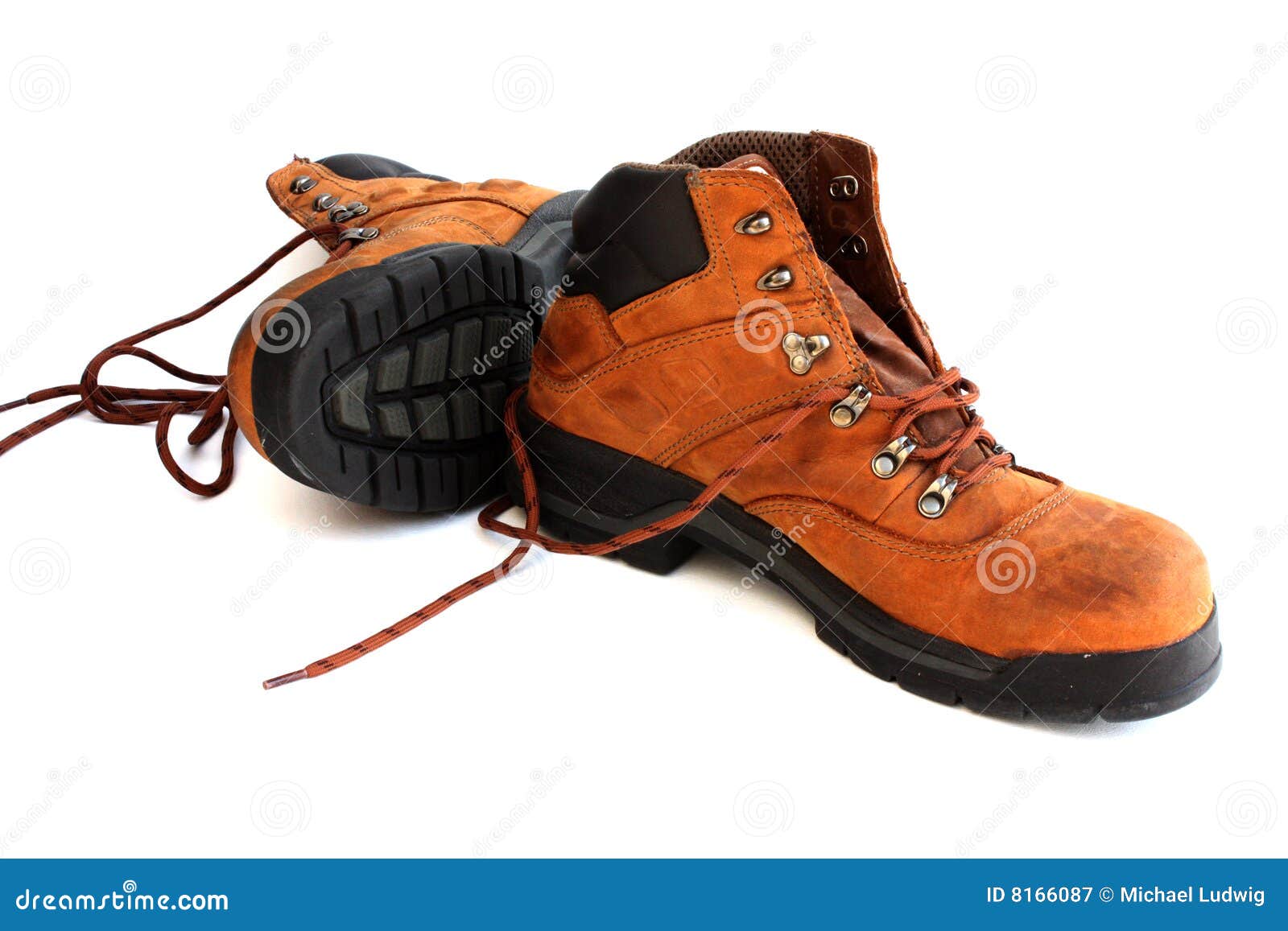 Work Boots stock image. Image of foot, wear, blue, mens - 8166087