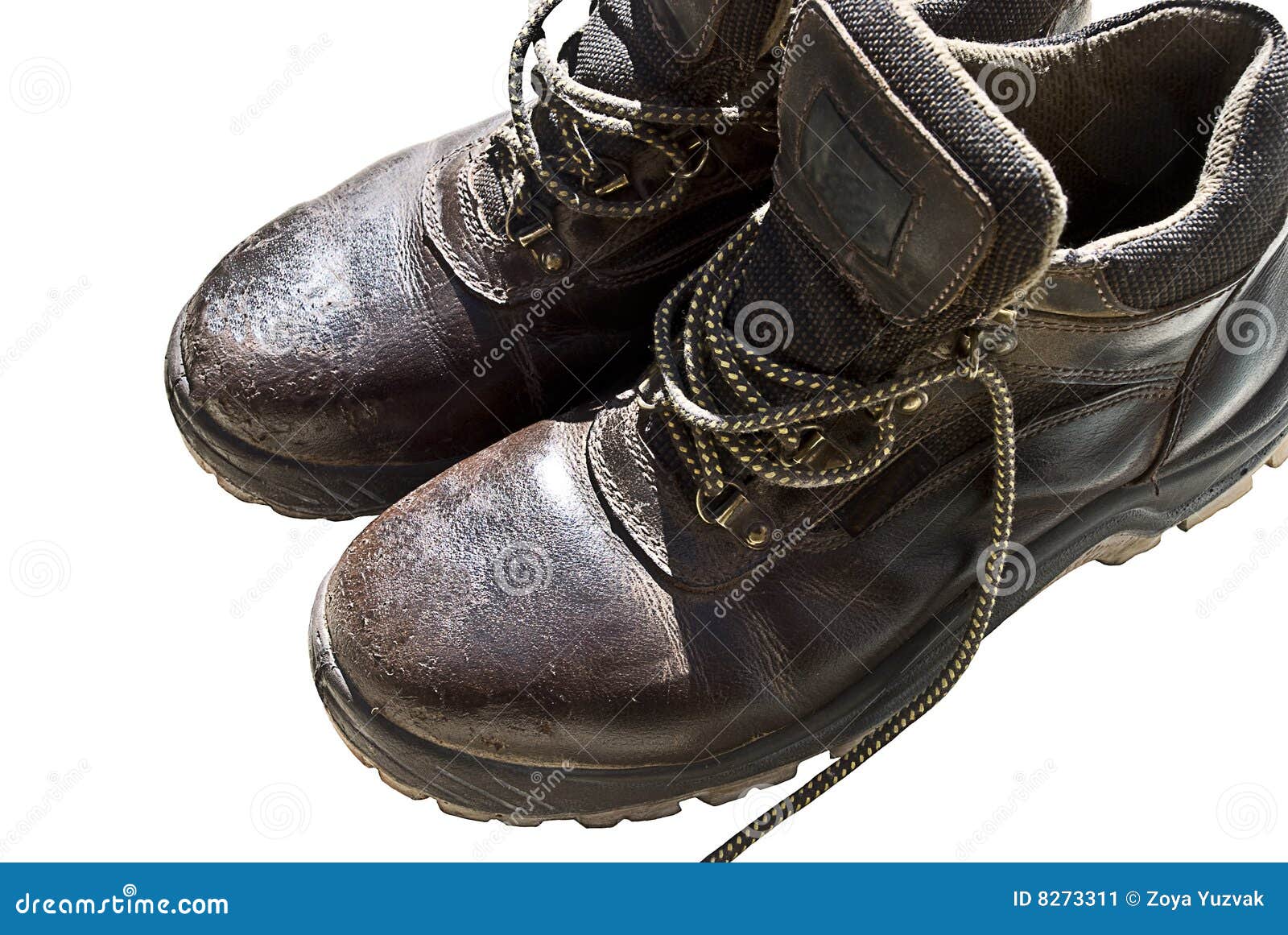 Work boots stock image. Image of worn, safety, work, labour - 8273311