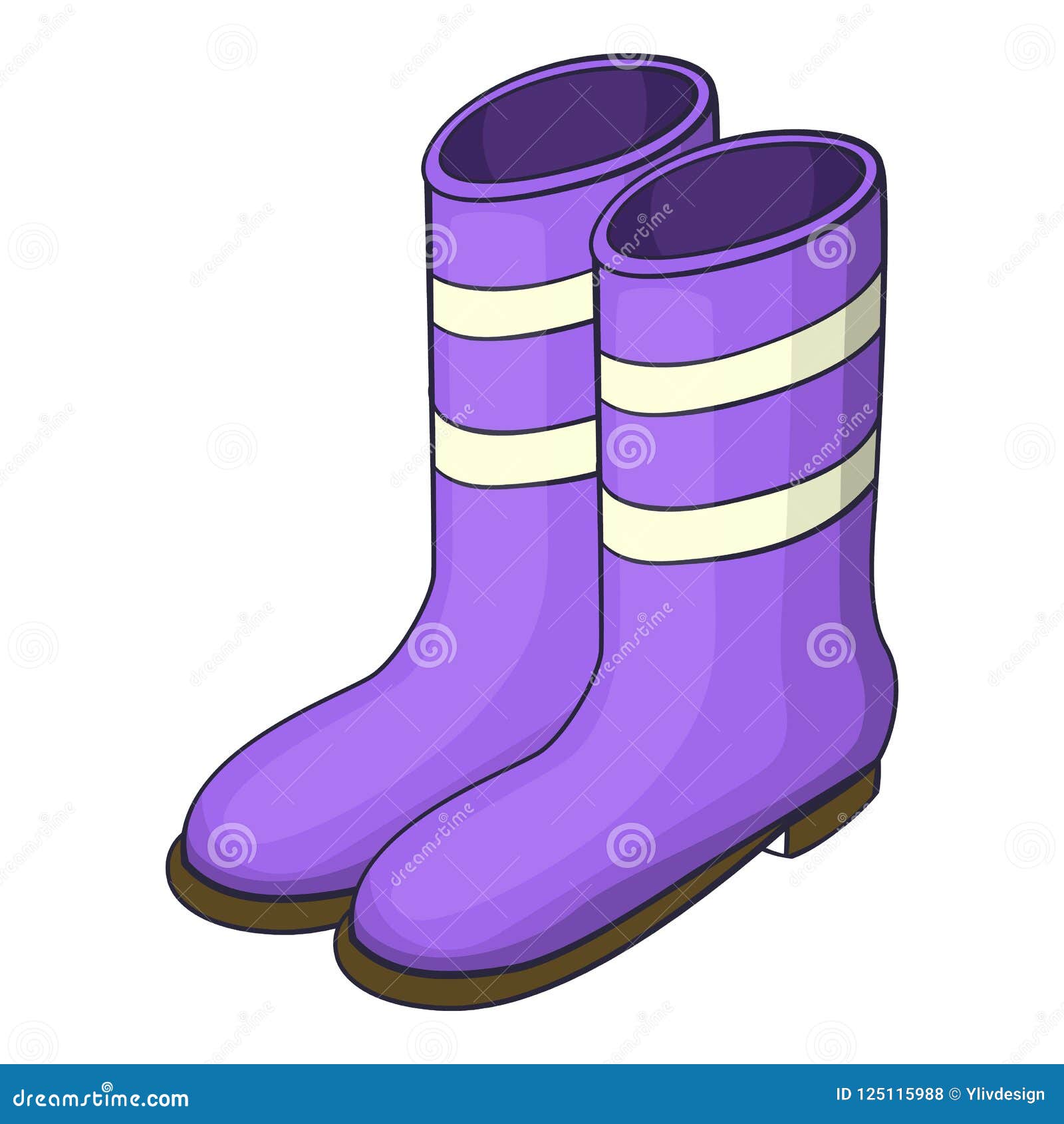 Work Boots Icon, Cartoon Style Stock Illustration - Illustration of ...