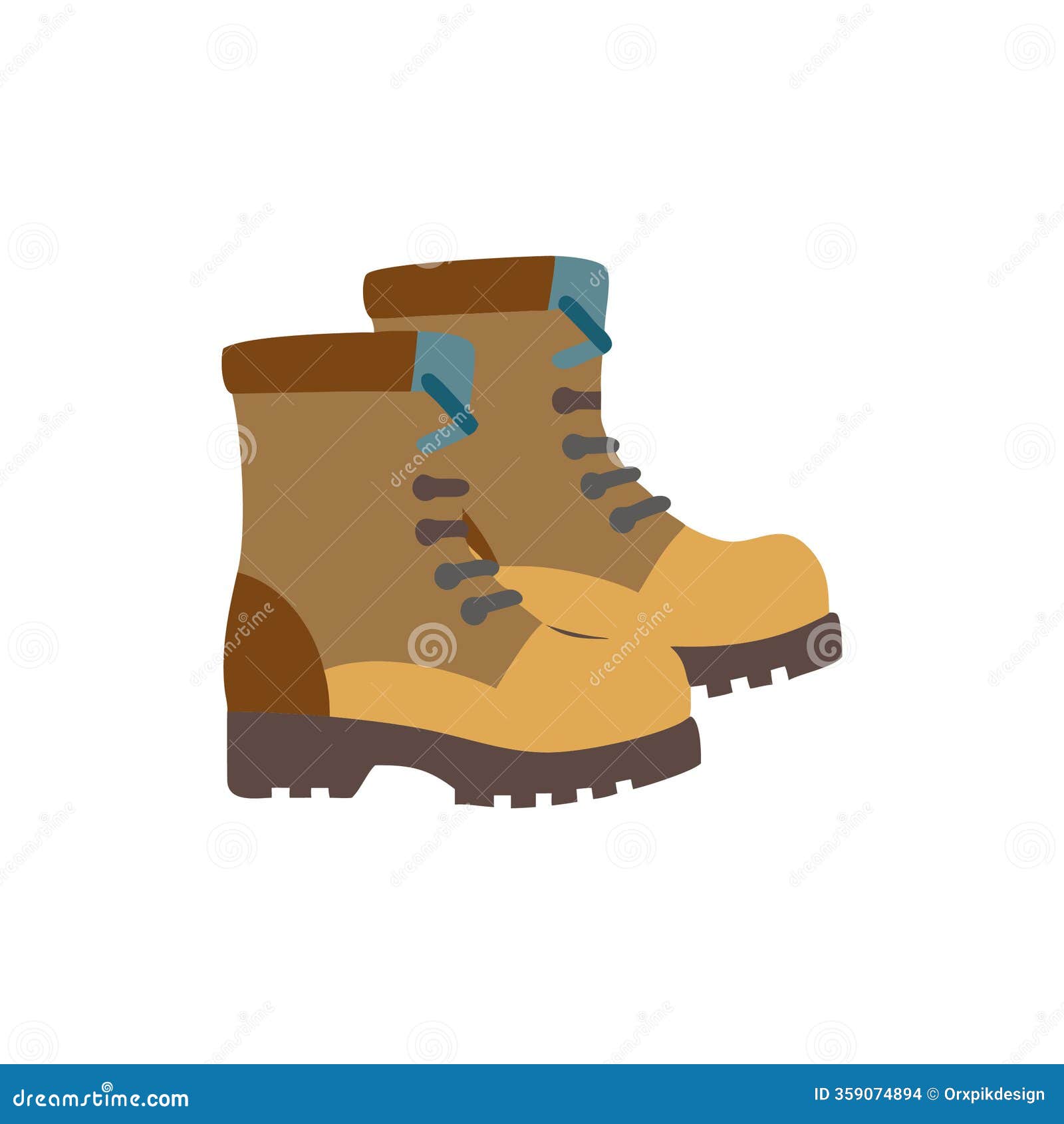Work Boots Icon for Construction Stock Illustration - Illustration of ...