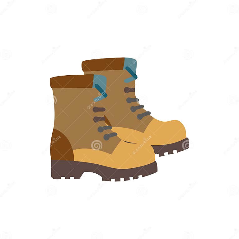 Work Boots Icon for Construction Stock Illustration - Illustration of ...