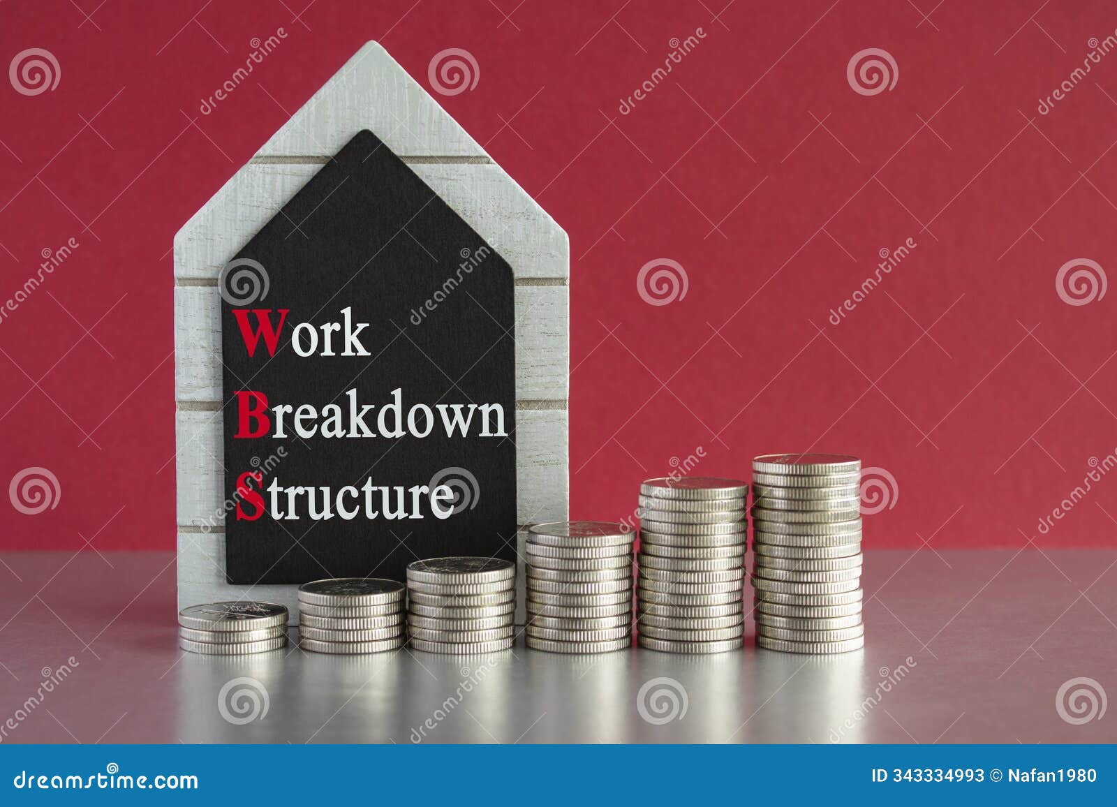 Work Breakdown Structure Symbol. Concept Words Work Breakdown Structure ...