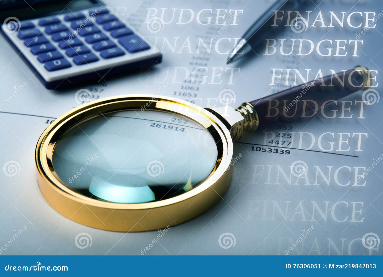 Work on the Budget Calculations in the Office Stock Image - Image of ...