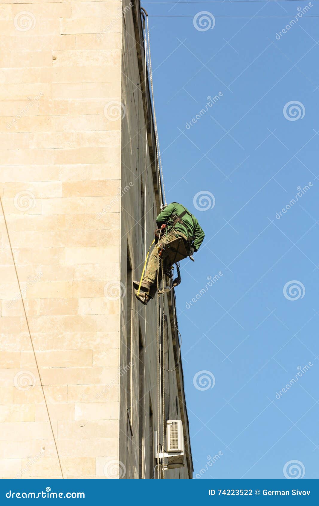 Work building climbers. editorial photography. Image of professional ...