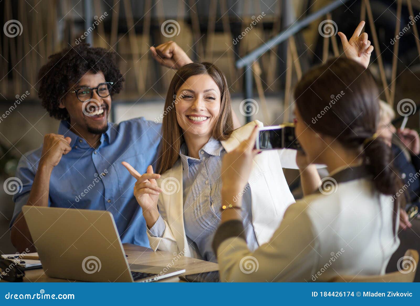 On work it can be fun stock photo. Image of black, happiness - 184426174