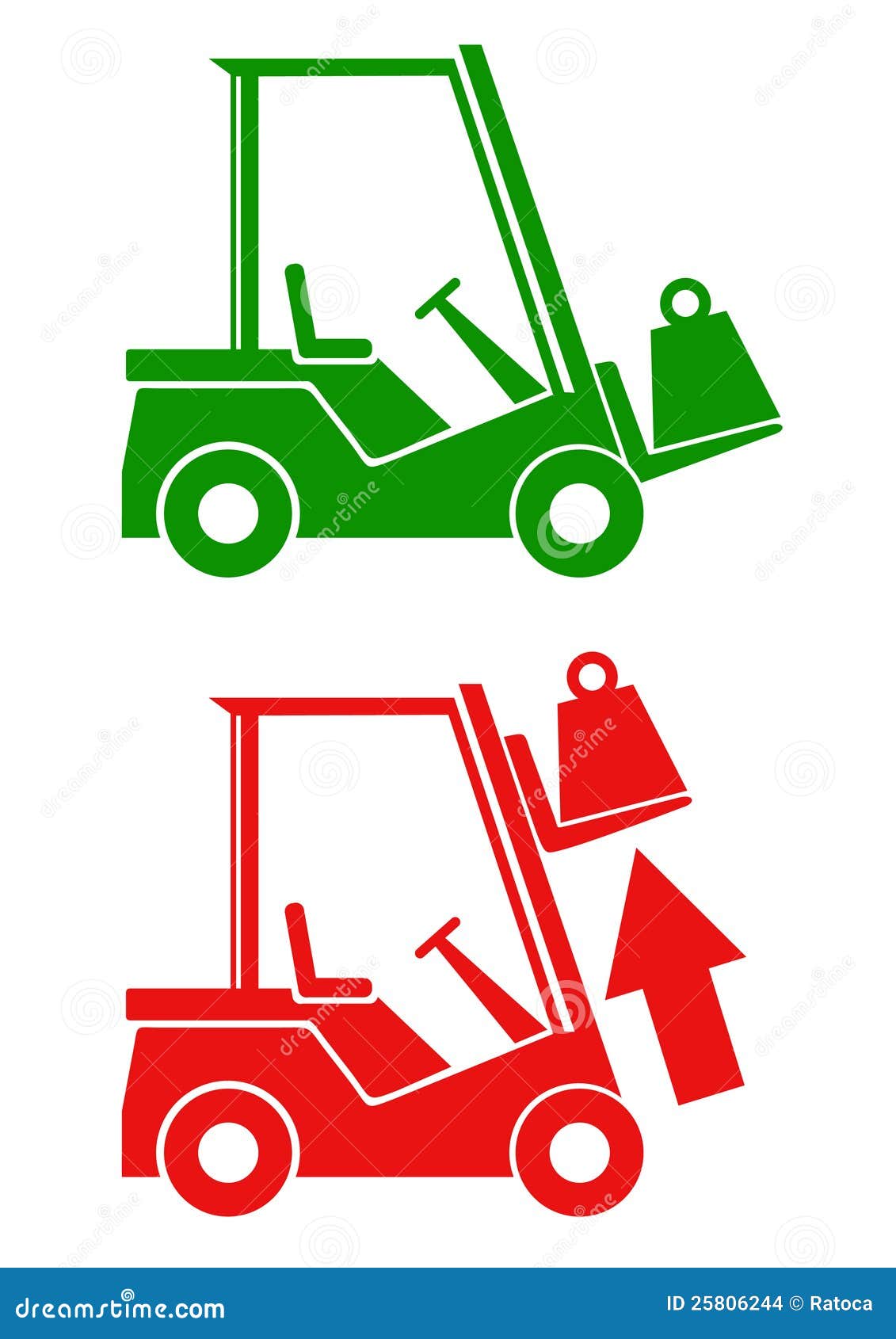 Work car stock vector. Illustration of unloaded, powerful - 25806244