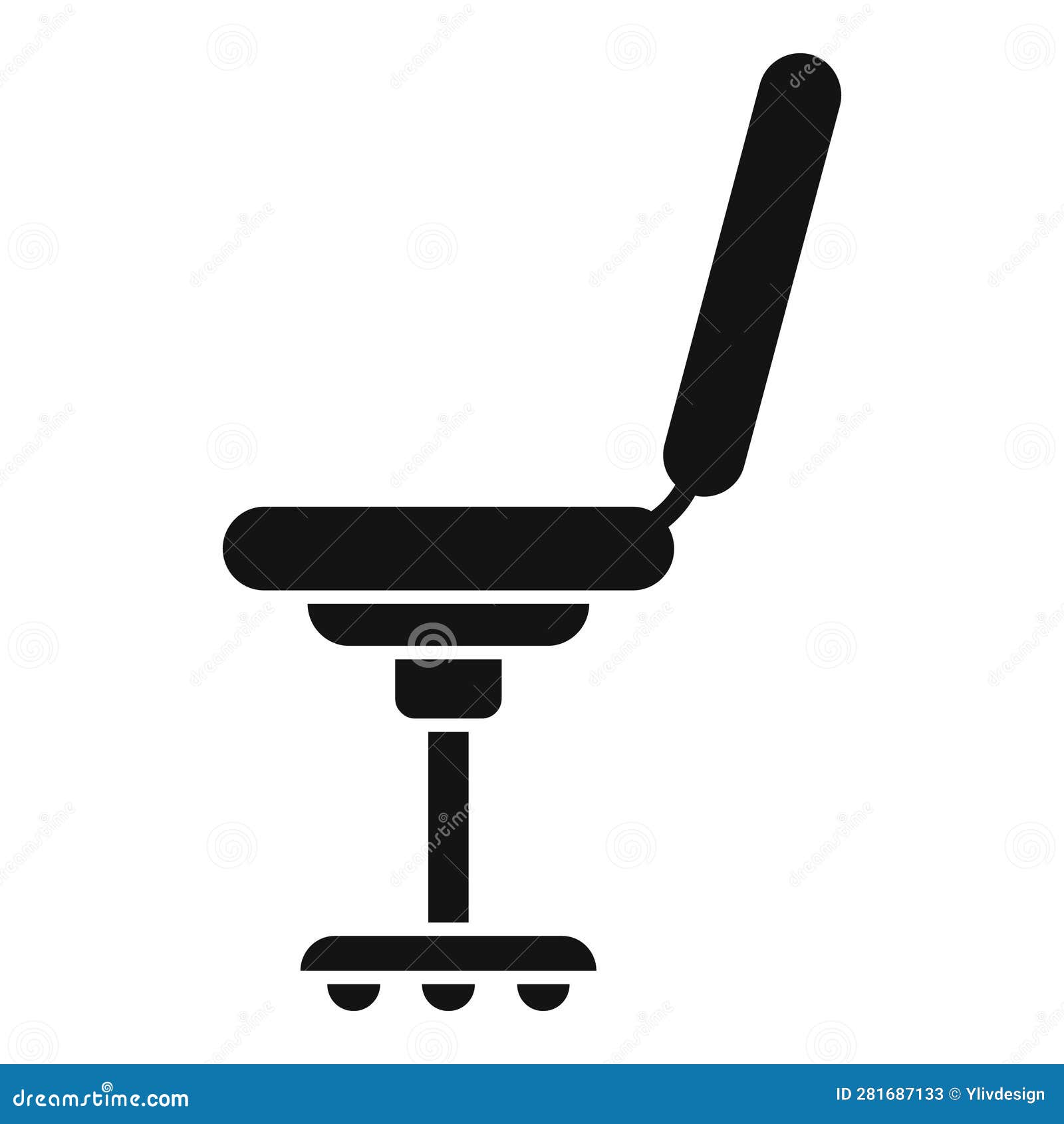 Work Chair Icon Simple Vector. Office Sit Stock Vector - Illustration ...