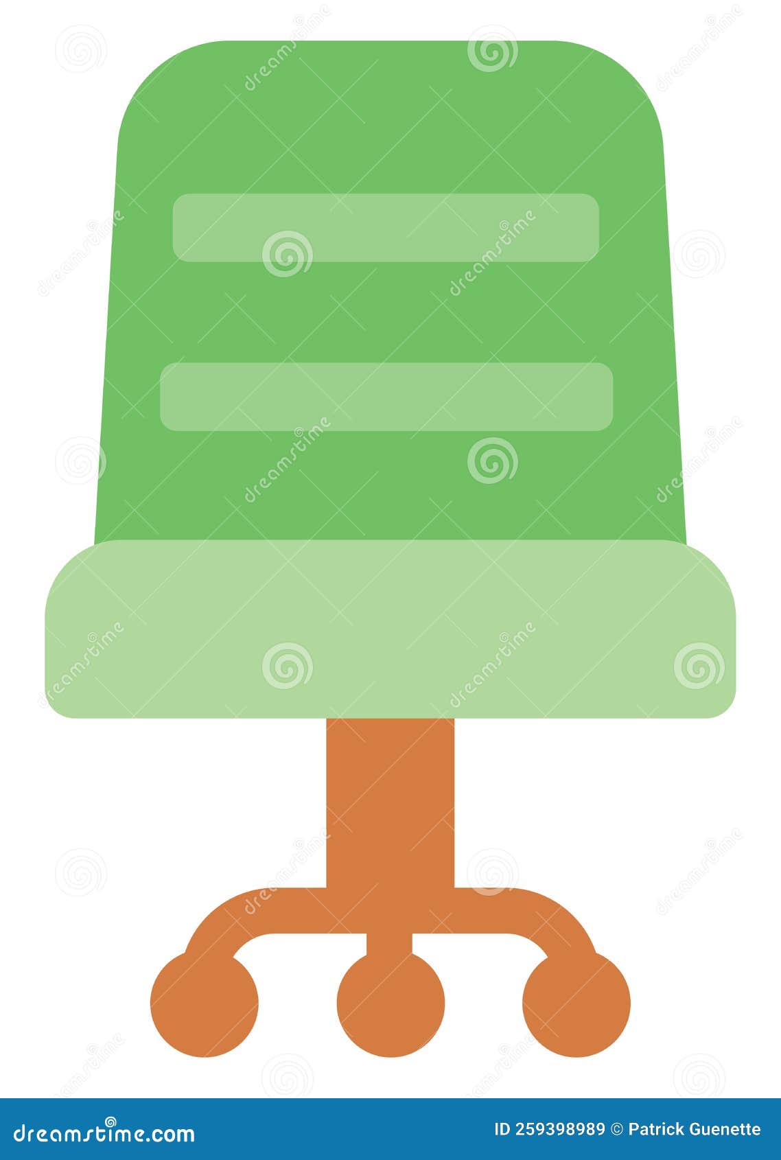 Work chair, icon stock vector. Illustration of design - 259398989