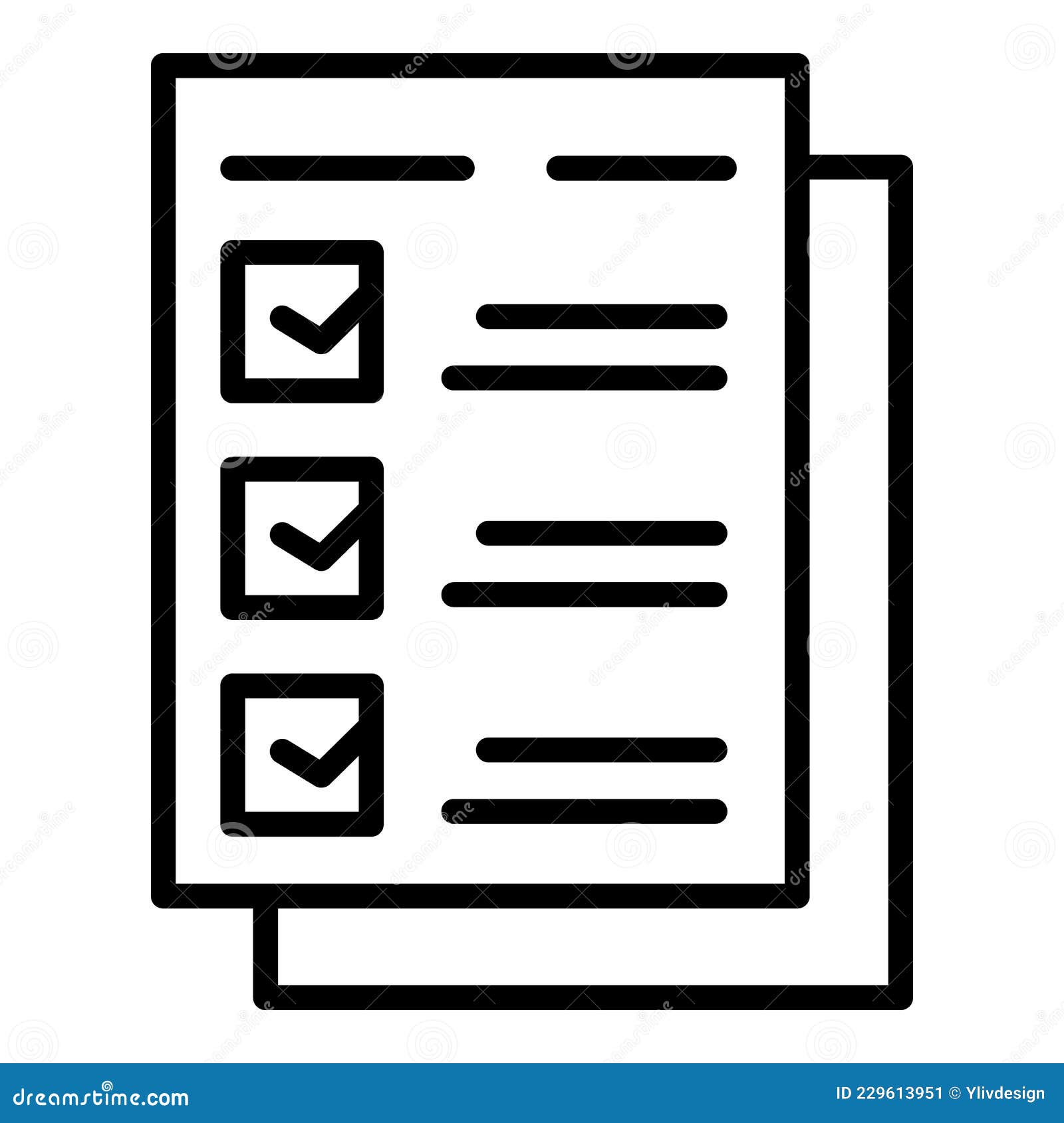 Work Checklist Icon Outline Vector. Check Clipboard Stock Vector ...