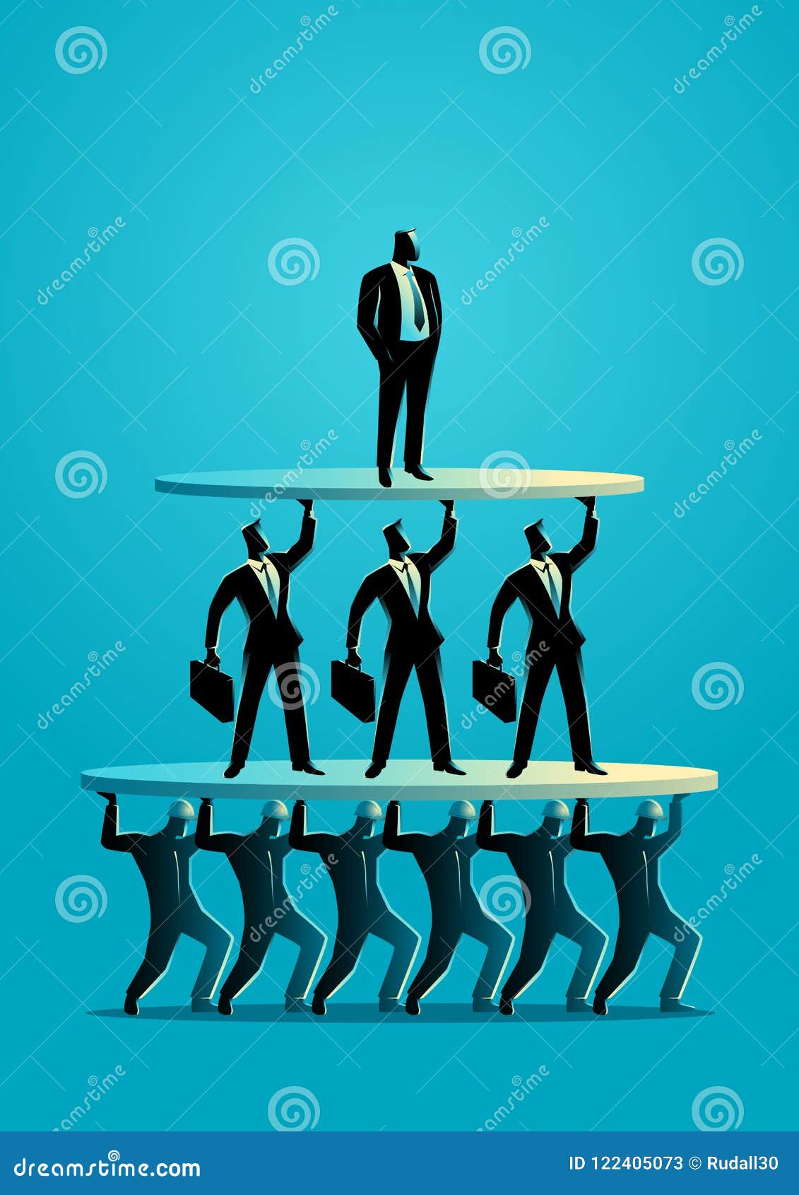 Work class pyramid stock vector. Illustration of controlling - 122405073