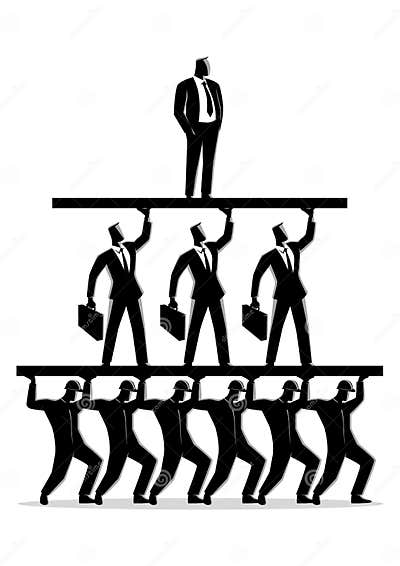 Work class pyramid stock vector. Illustration of leader - 154469531
