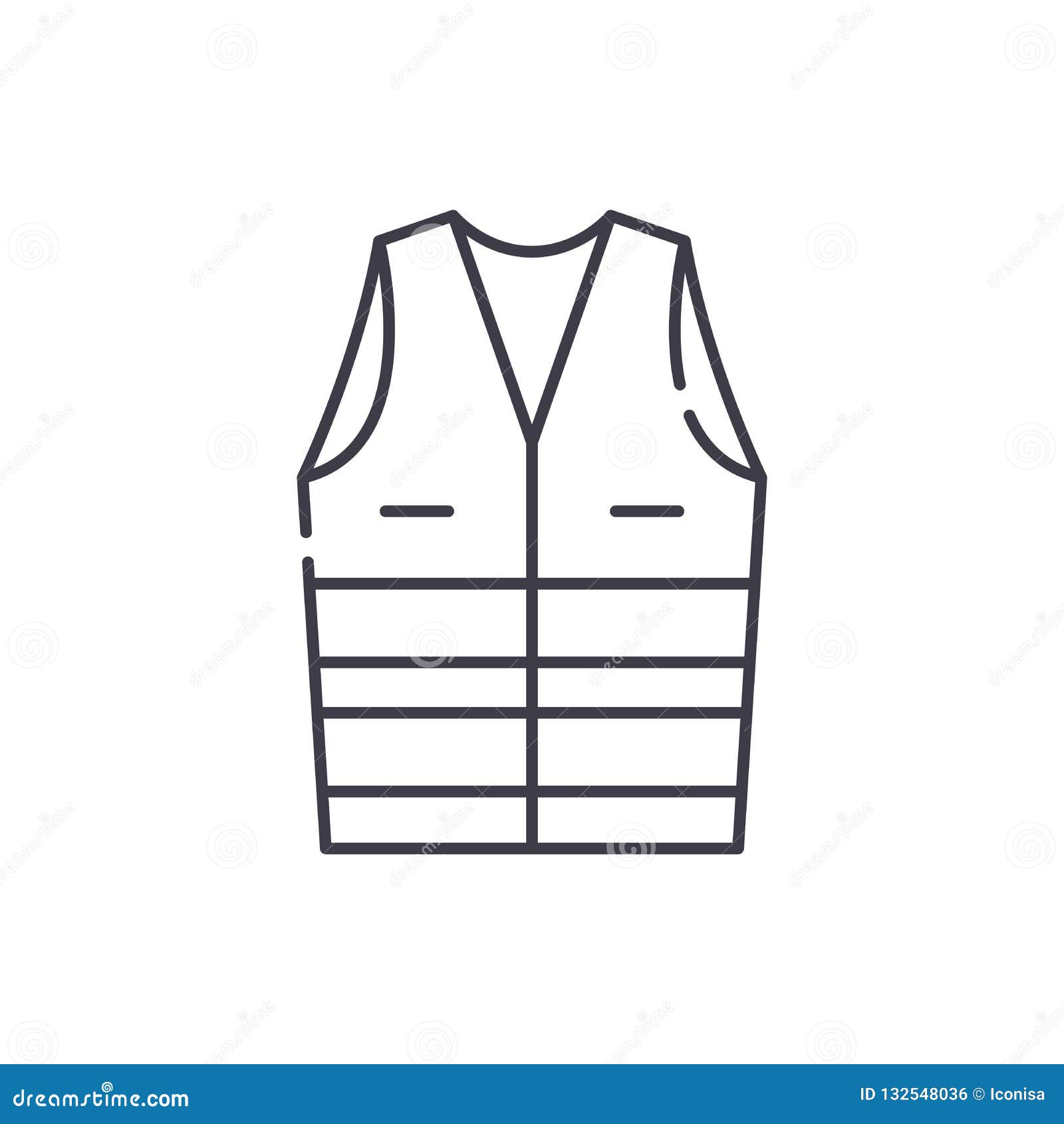 Work Clothes Line Icon Concept. Work Clothes Vector Linear Illustration ...