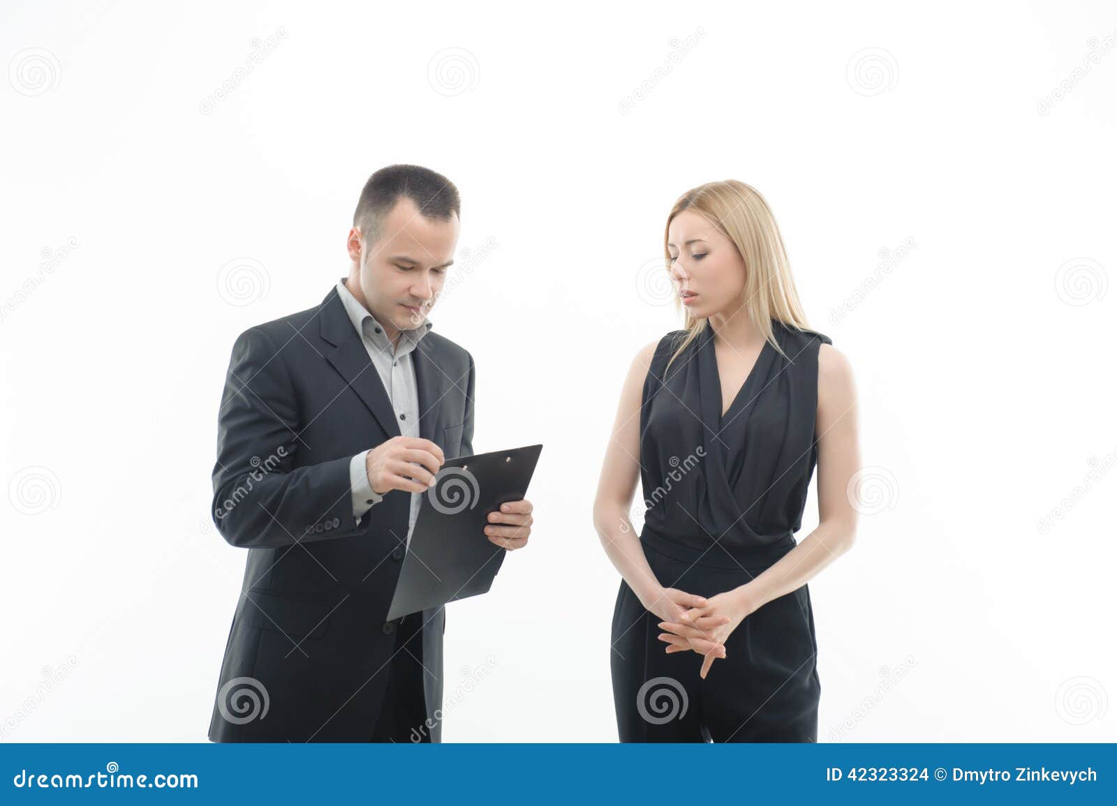 Work Colleagues arguing stock photo. Image of fight, girl - 42323324