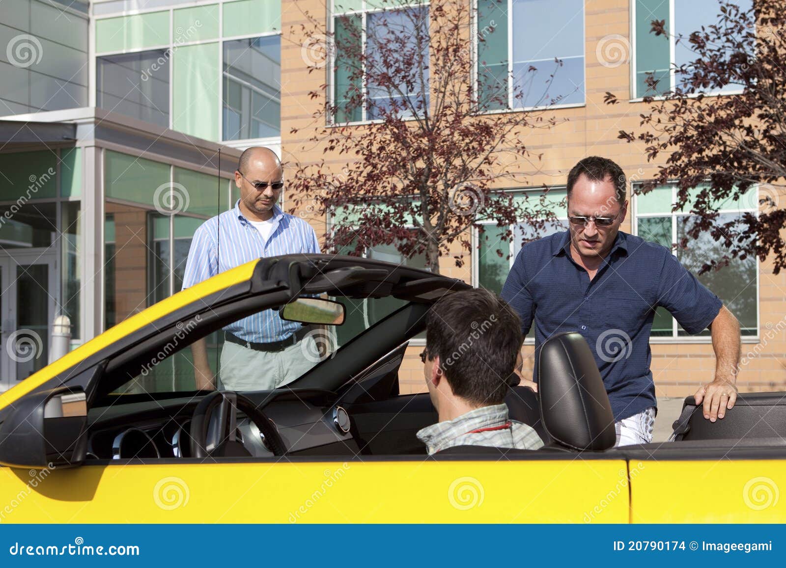 Work Colleagues Car Pooling from the Office Stock Photo - Image of ...