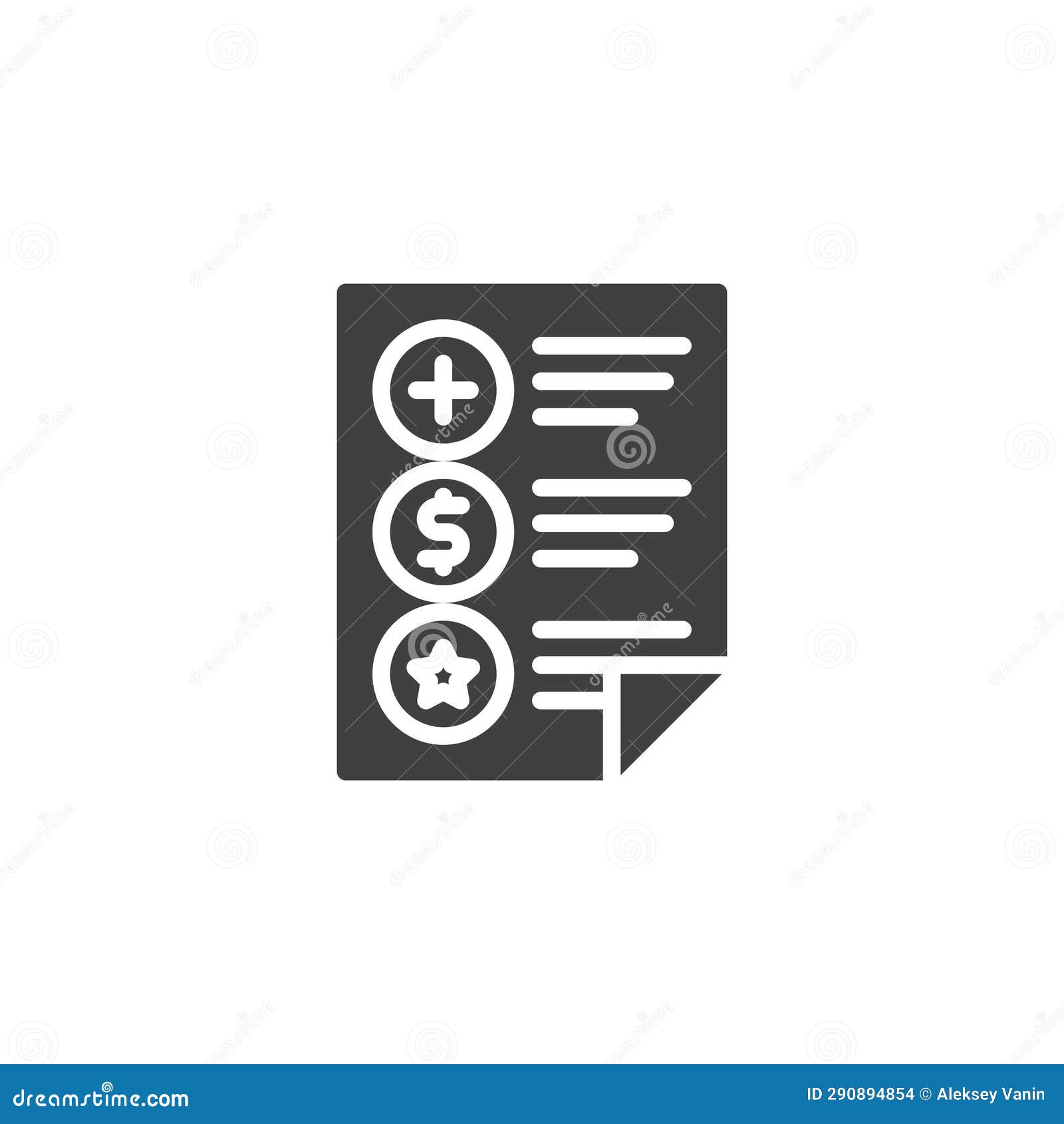Work Compensation Agreement Vector Icon Stock Illustration ...