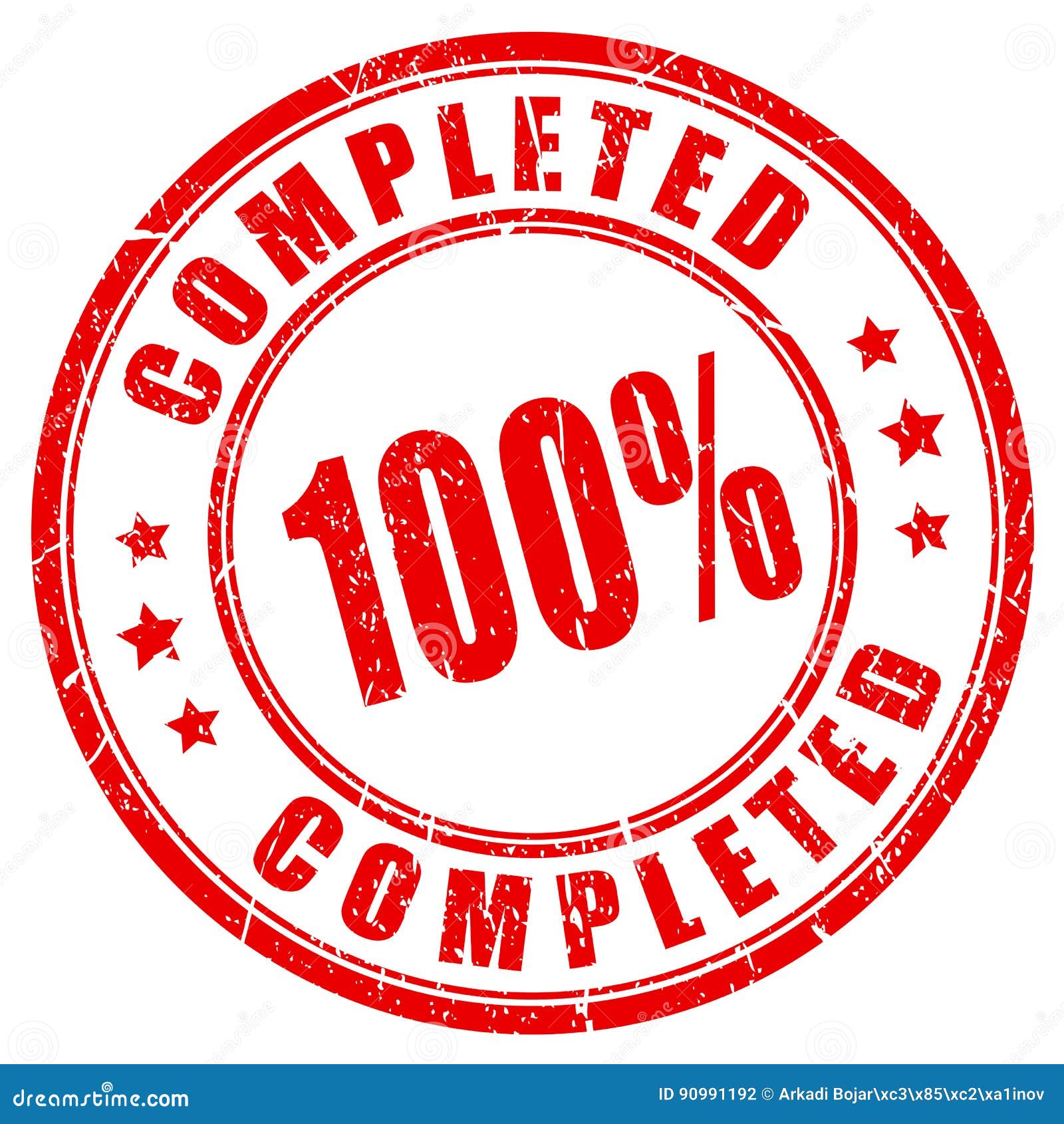 Work Completed Rubber Vector Stamp Stock Vector - Illustration of ...