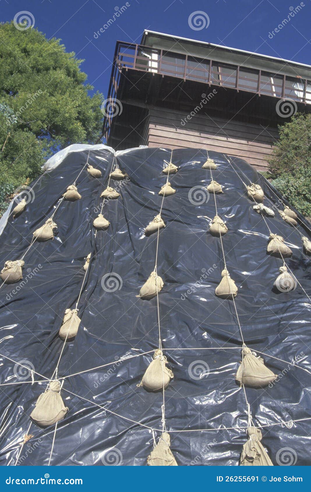 Work Completed To Protect Against Further Damage Editorial Photo ...